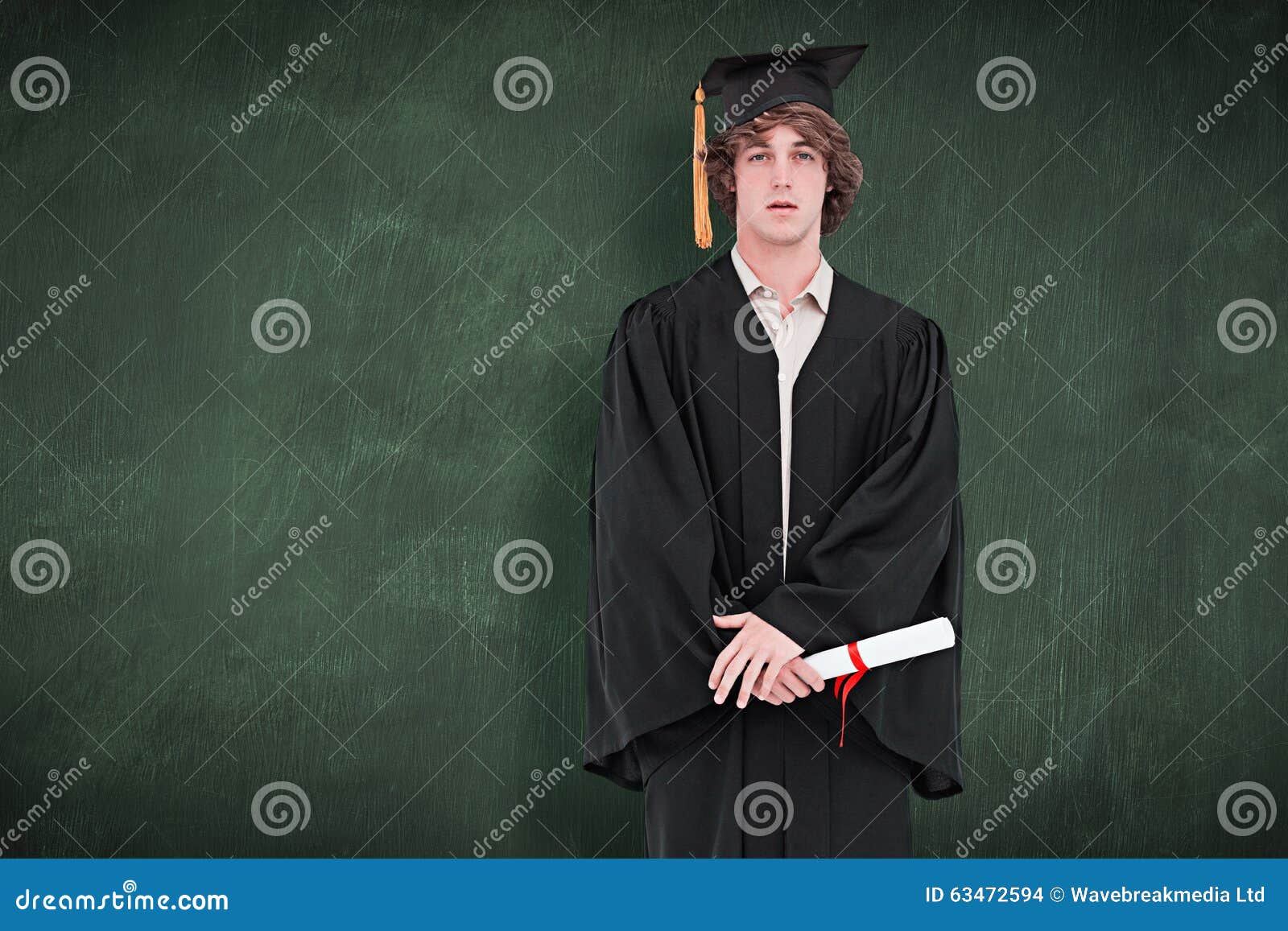 Composite Image of Student in Graduate Robe Stock Photo - Image of ...
