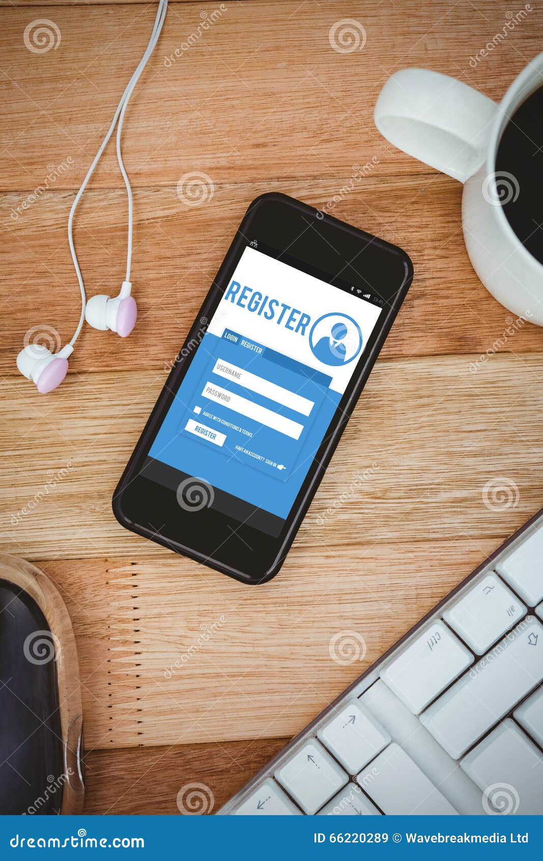 Composite Image of Telephone Register Application Stock Image - Image ...