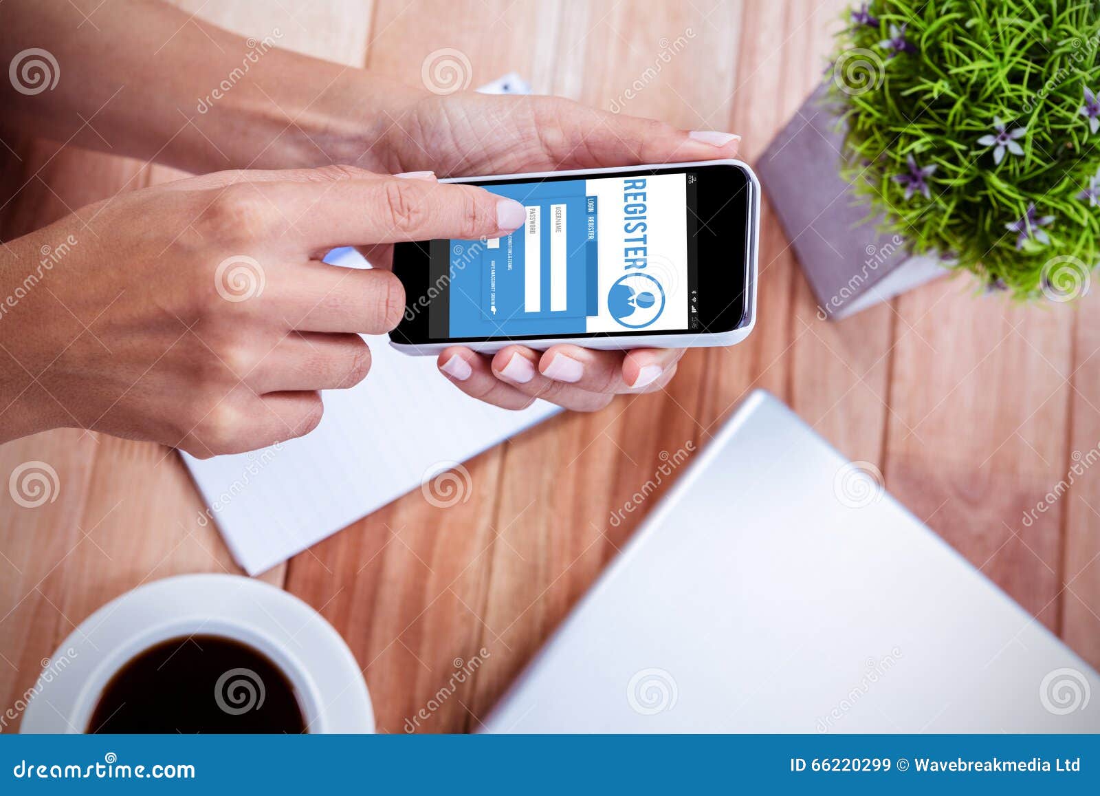 Composite Image of Telephone Register Application Stock Image - Image ...