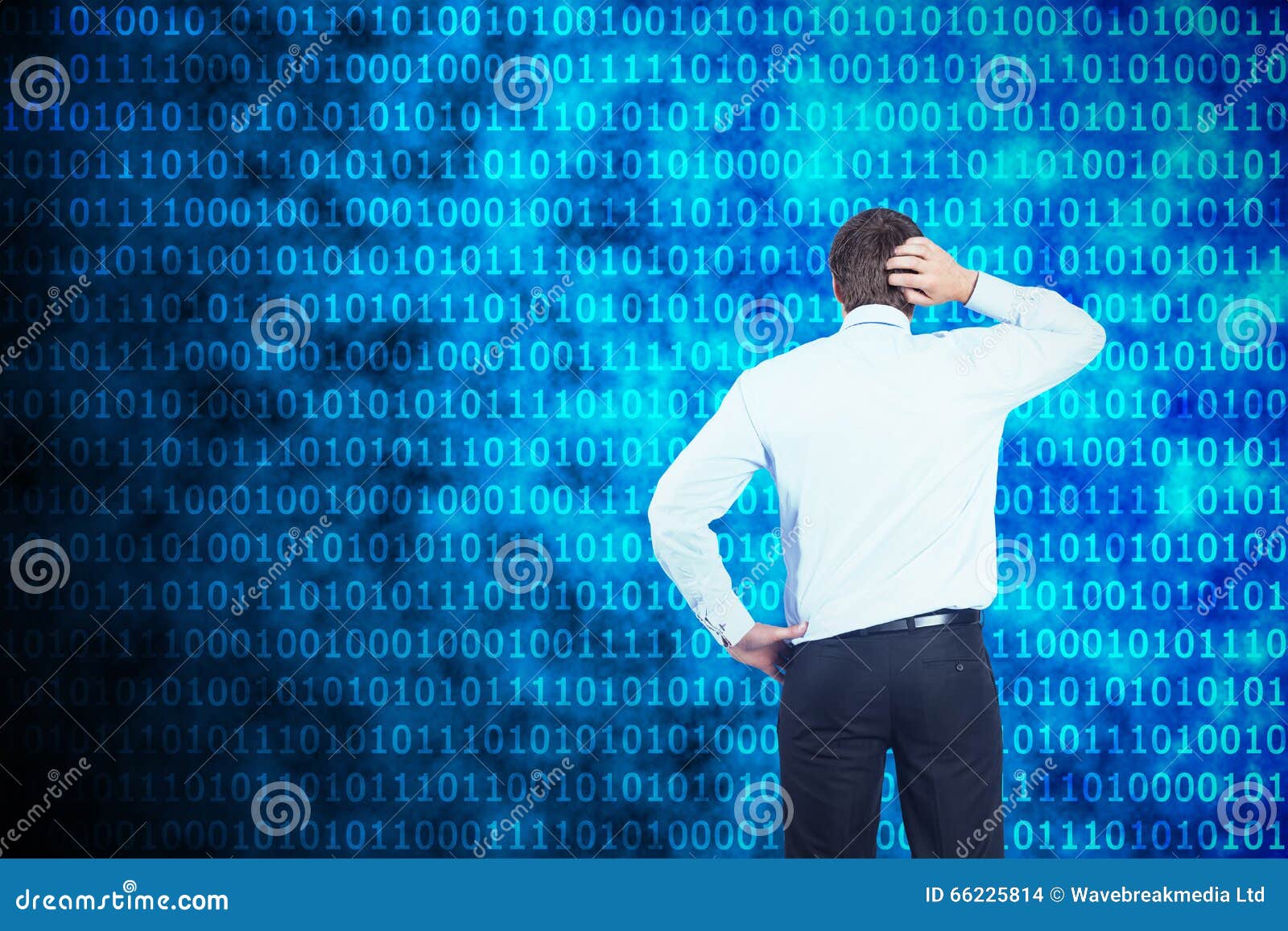 Composite Image of Thinking Businessman Scratching Head Stock Photo ...