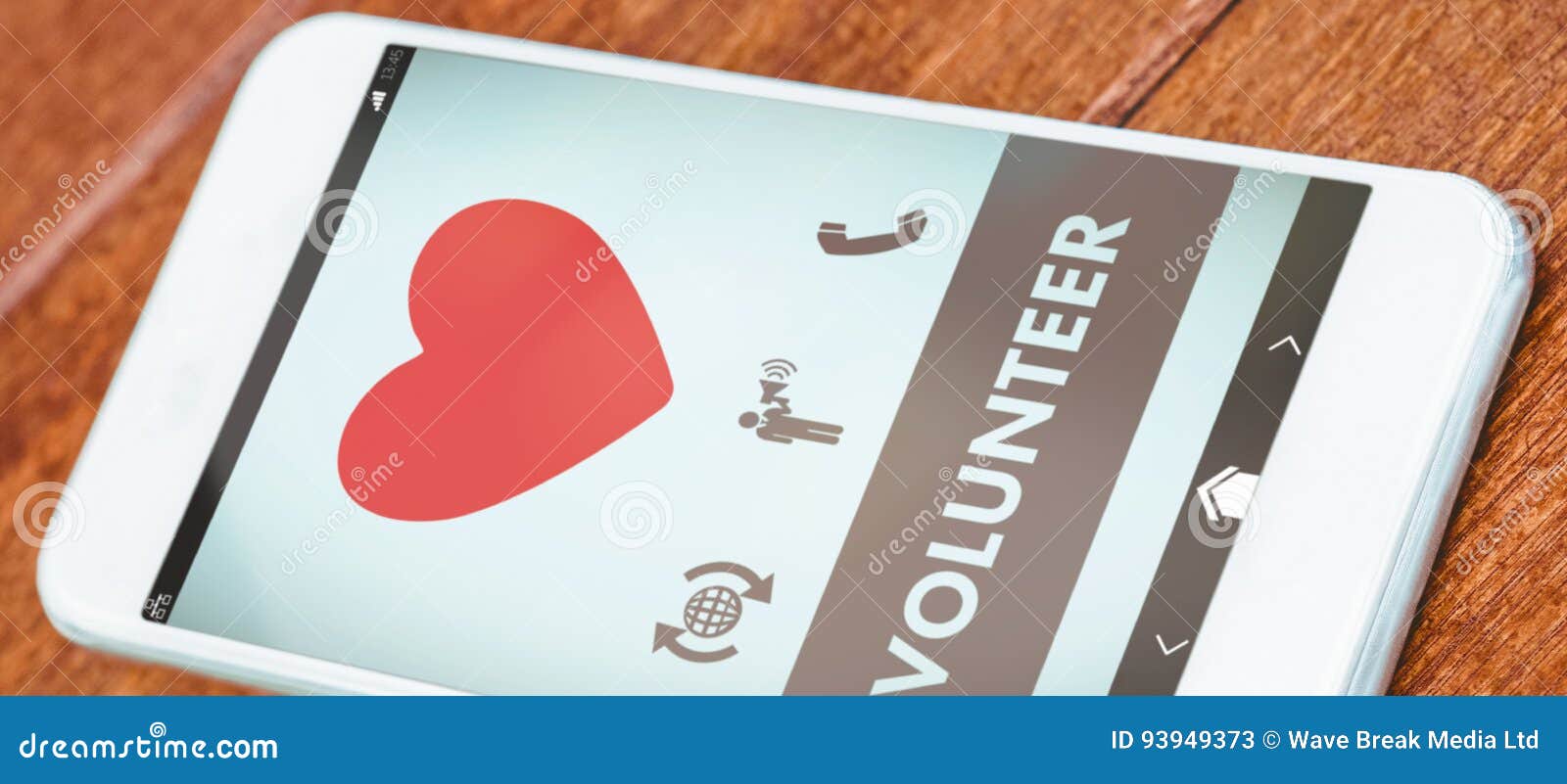 Composite Image of Volunteer Text with Heart Shape Stock Illustration ...