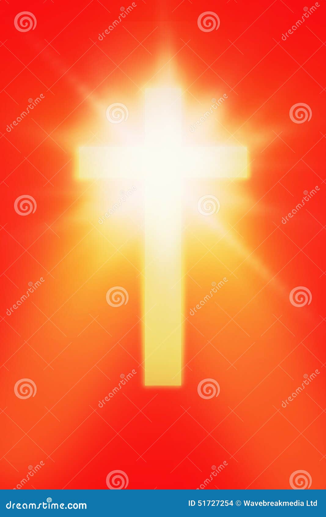Composite Image of White Cross Stock Illustration - Illustration of ...