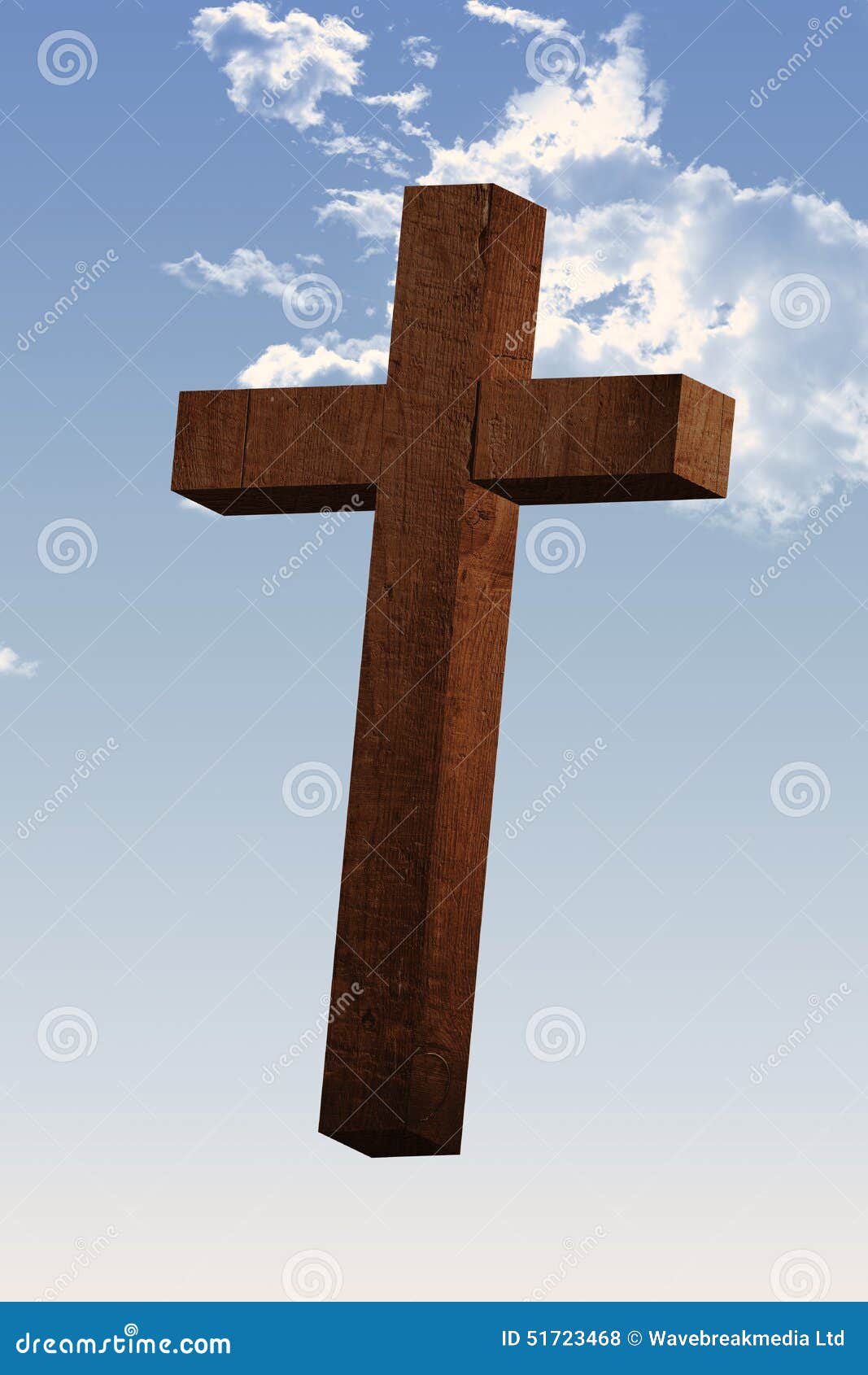 Composite Image of White Cross Stock Illustration - Illustration of ...