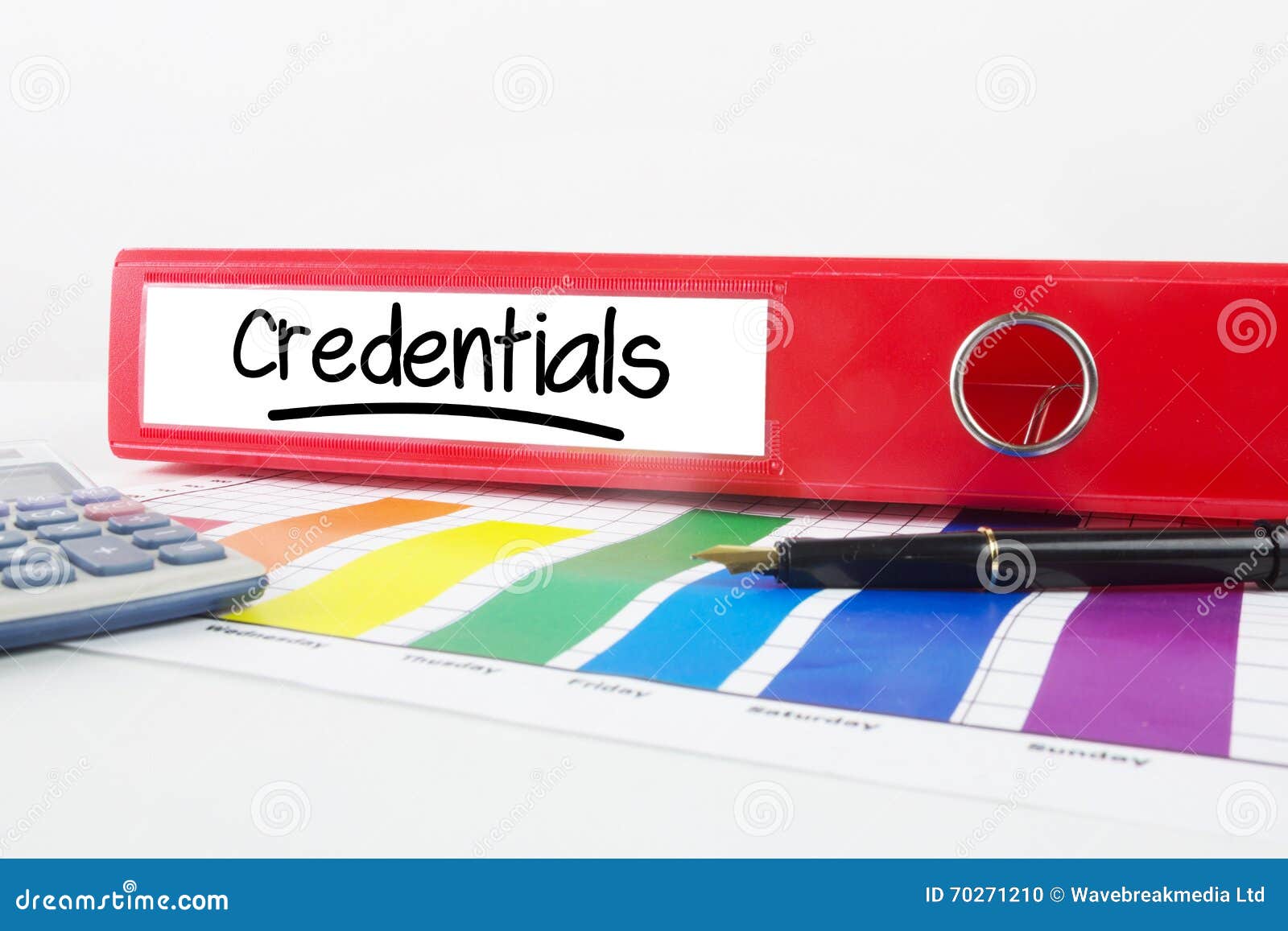 Composite Image of Word Credentials Underlined Stock Photo - Image of ...