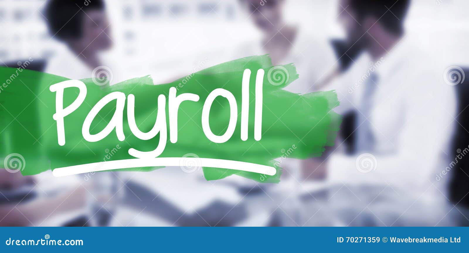 Composite Image of Word Payroll Underlined Stock Image - Image of desk ...
