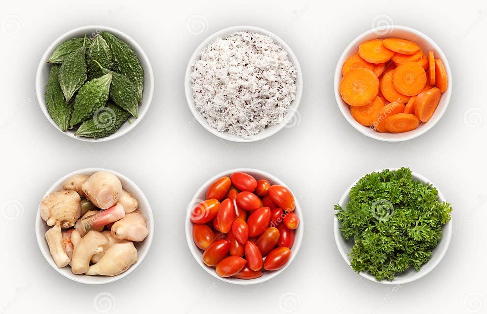 Composite with Many Different Varieties of Ingredients Stock Image ...
