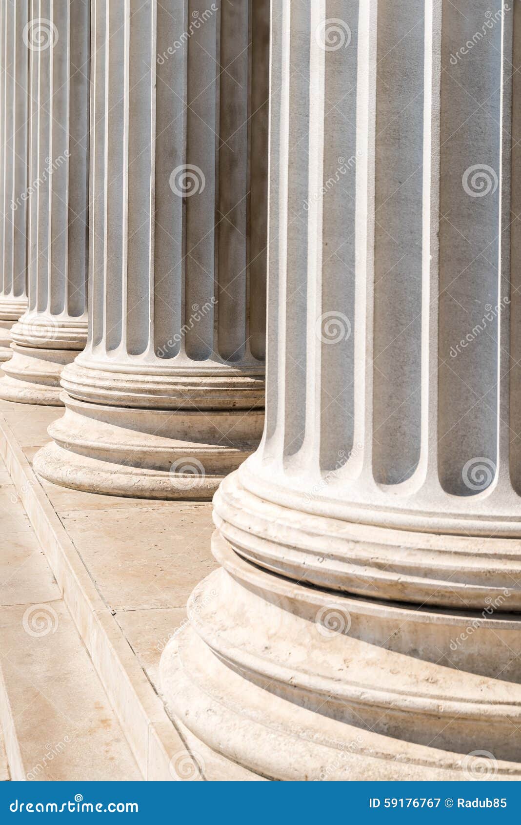 Composite Order of Greek Style Columns Stock Image - Image of doric ...