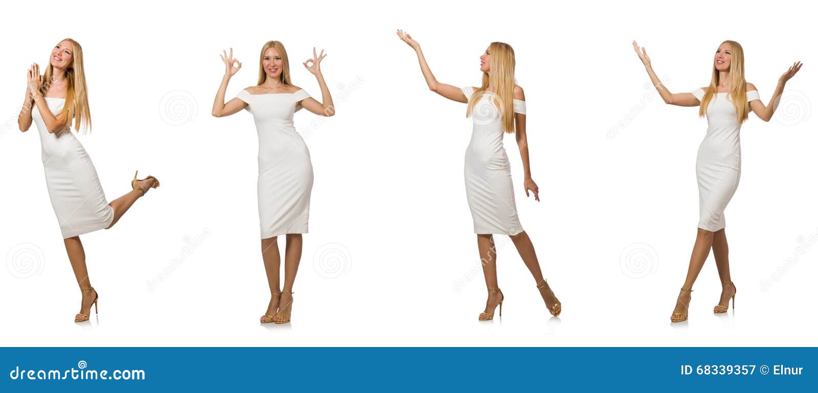 The Composite Photo of Woman in Various Poses Stock Image - Image of ...