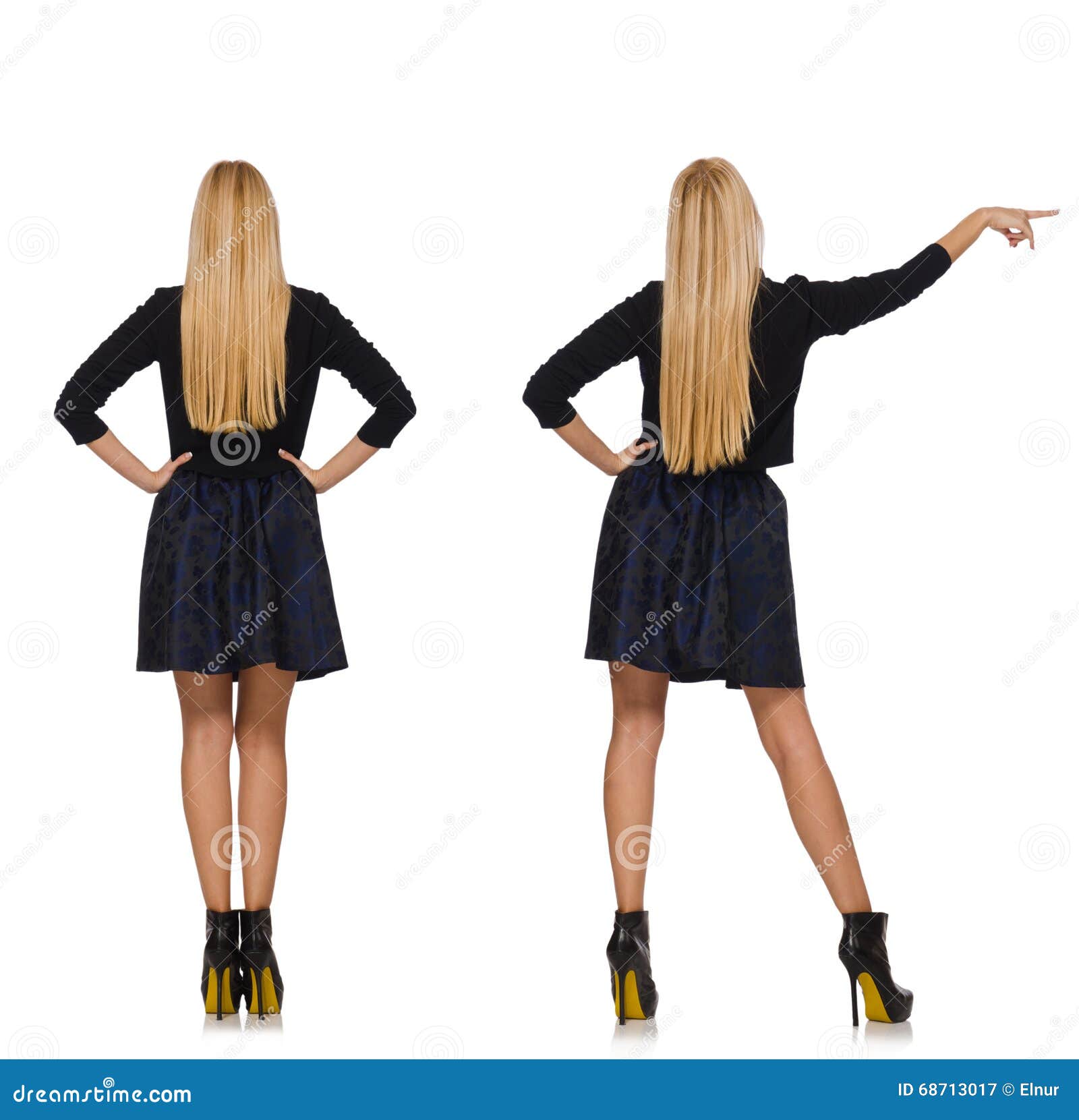 The Composite Photo of Woman in Various Poses Stock Image - Image of ...