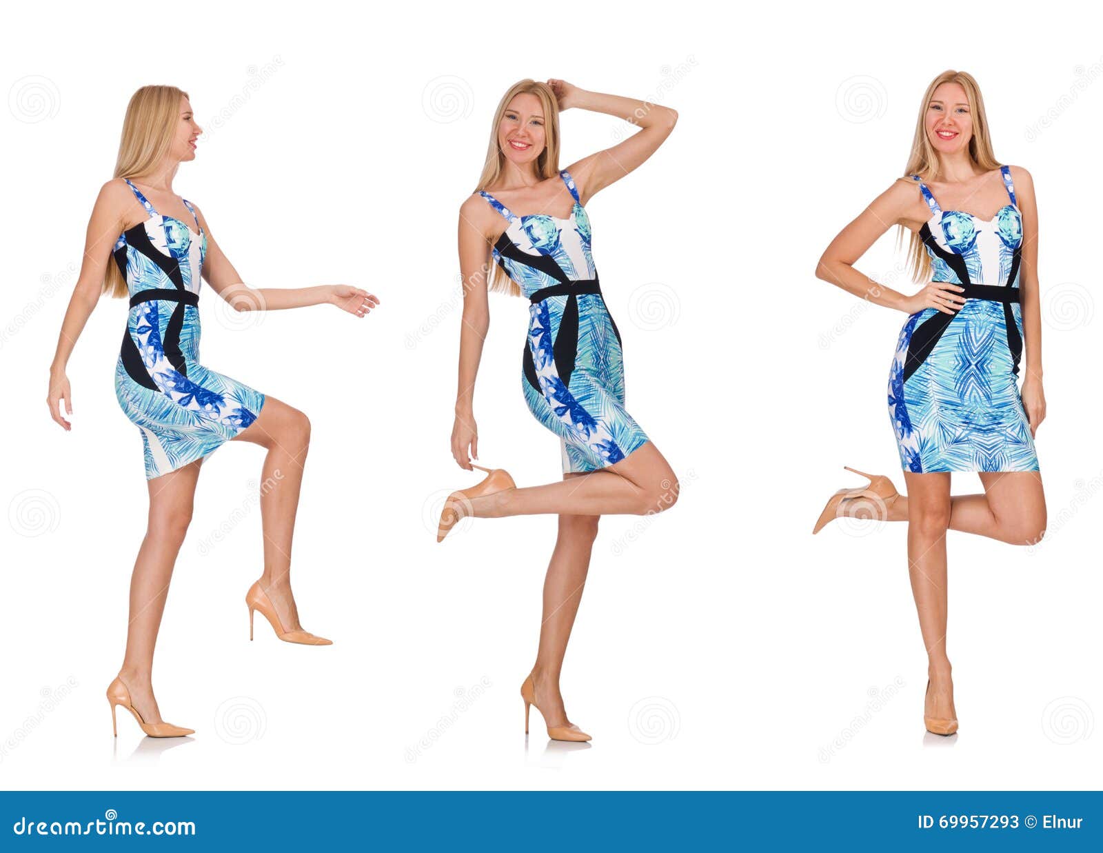 The Composite Photo of Woman in Various Poses Stock Image - Image of ...