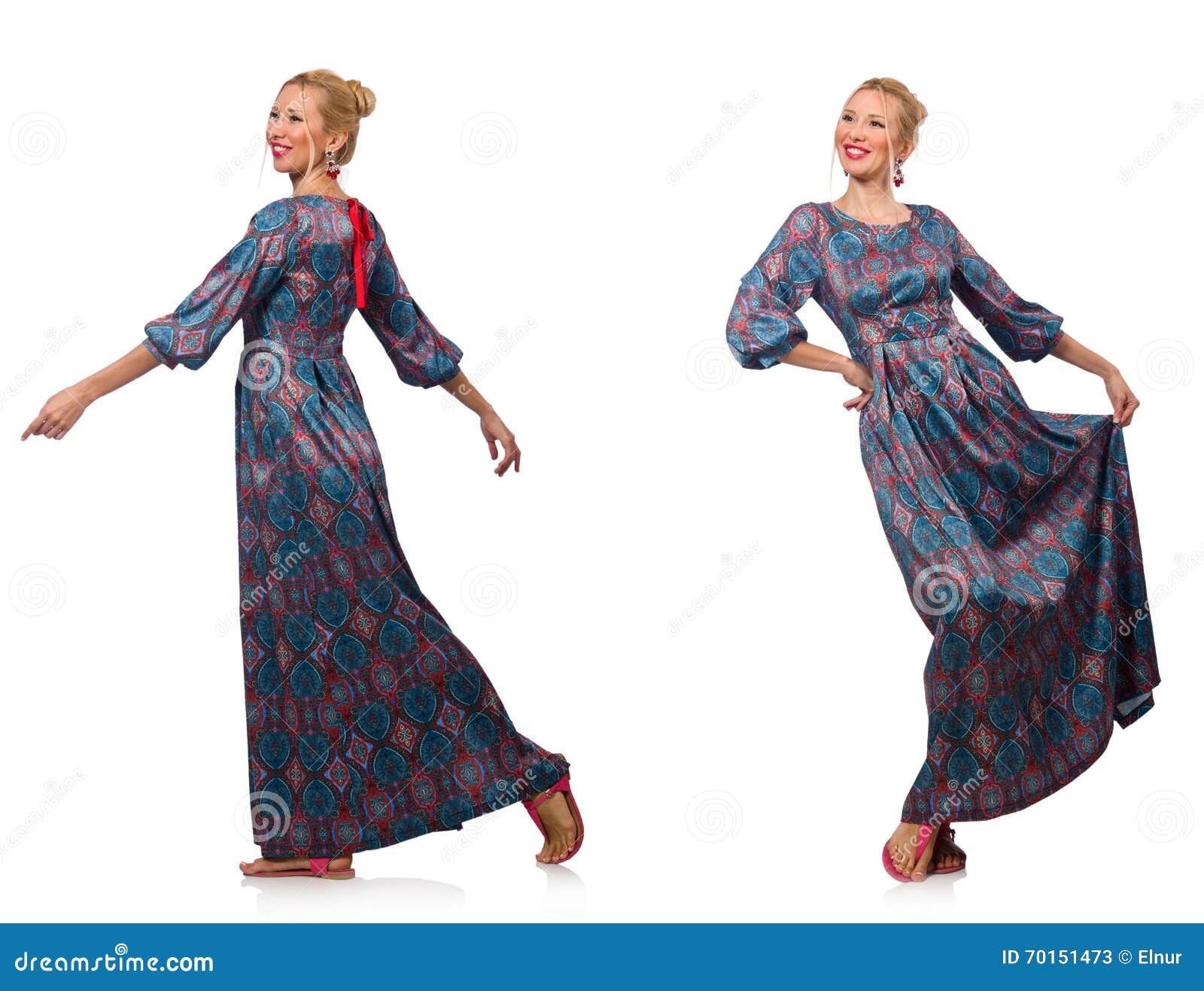 The Composite Photo of Woman in Various Poses Stock Image - Image of ...