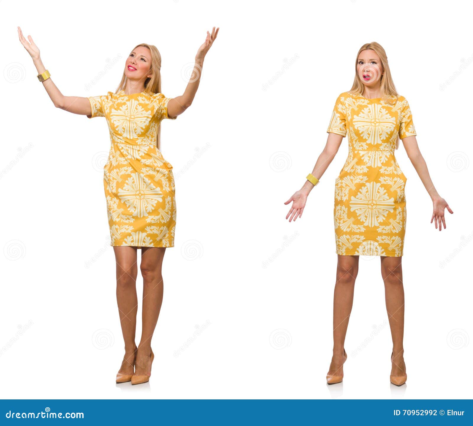 Composite Photo of Woman in Various Poses Stock Photo - Image of high ...