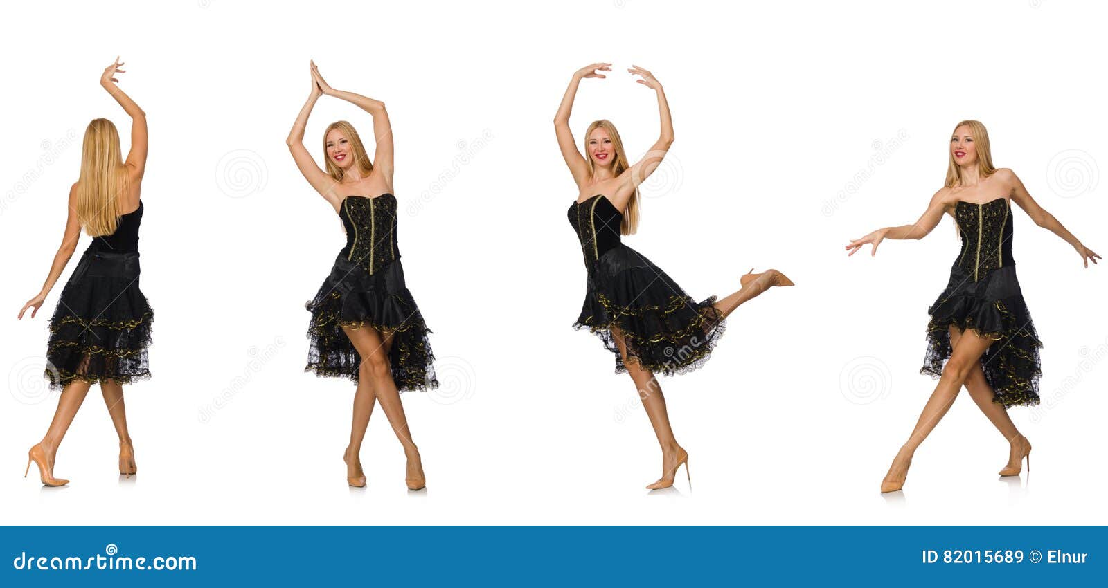 The Composite Photo of Woman in Various Poses Stock Image - Image of ...