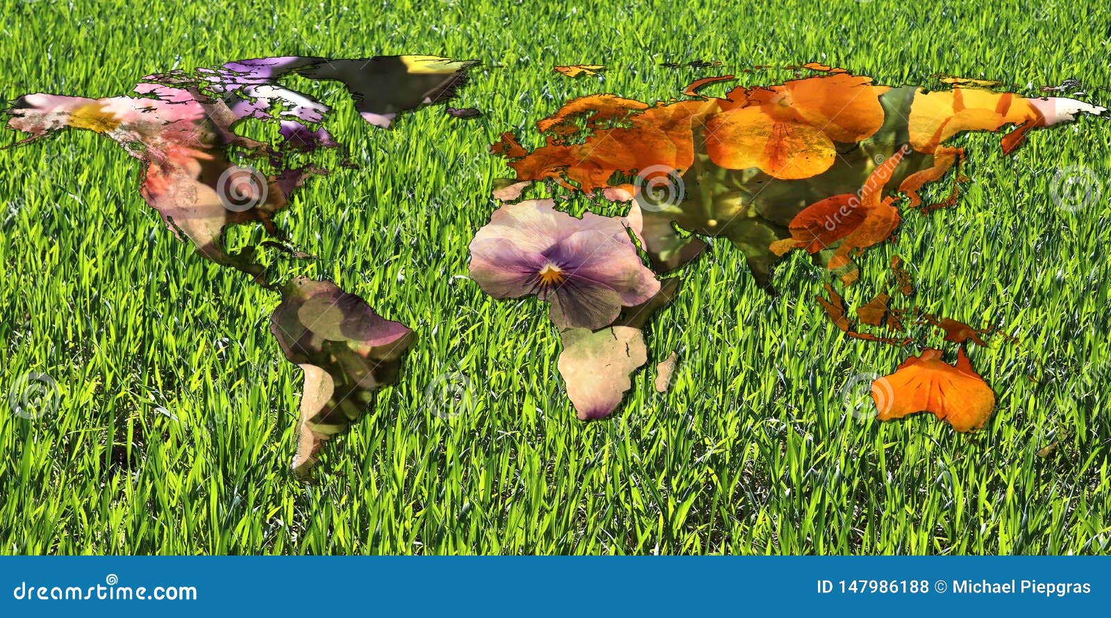 Composite Of World Map With Colorful Effects Royalty-Free Stock Image ...