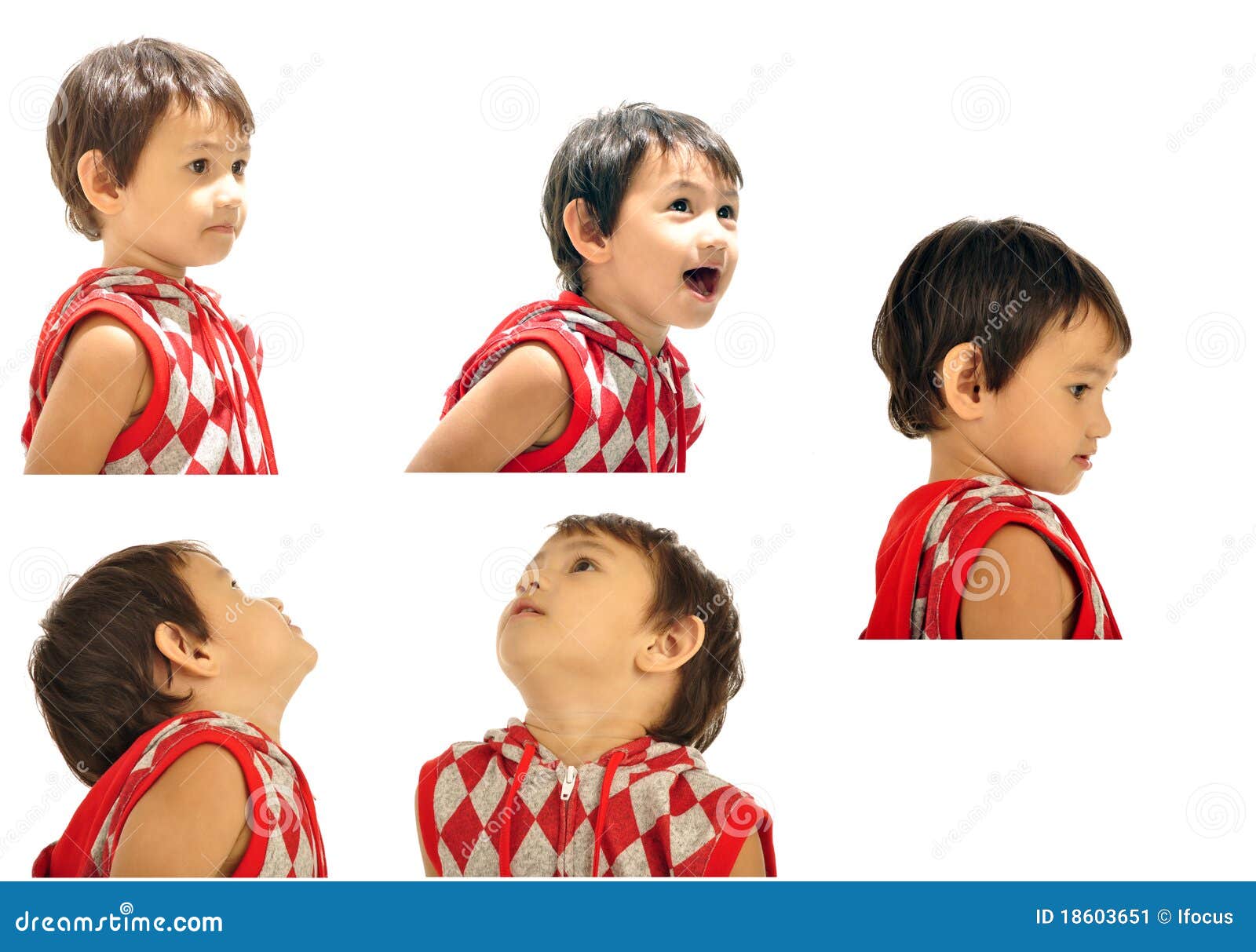 Composite Young Boy Expressions Stock Image - Image of studio, young ...