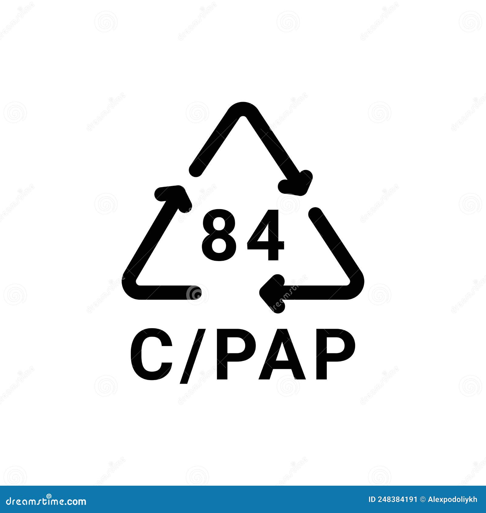 Composites Recycling Codes Vector Simple Signs | CartoonDealer.com ...