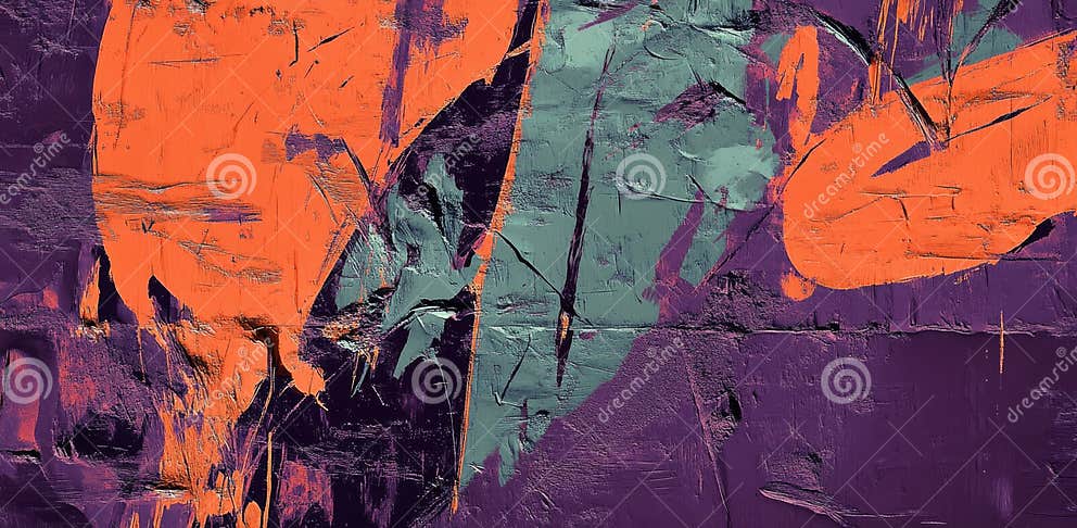 A Composition of Abstract Diagonal Lines with Paint Splatter Stock ...