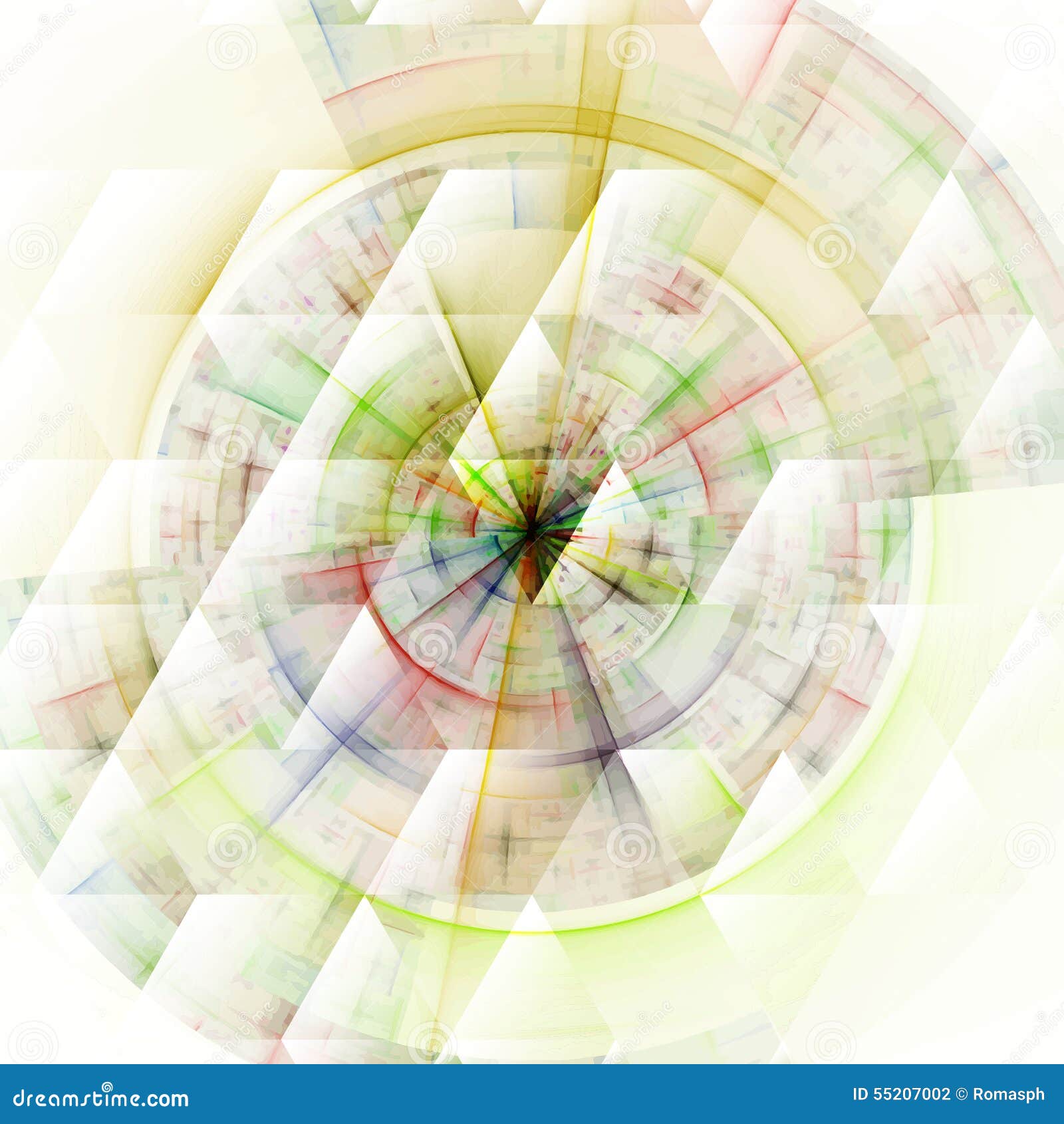 Composition of Abstract Radial Grid Stock Vector - Illustration of ...