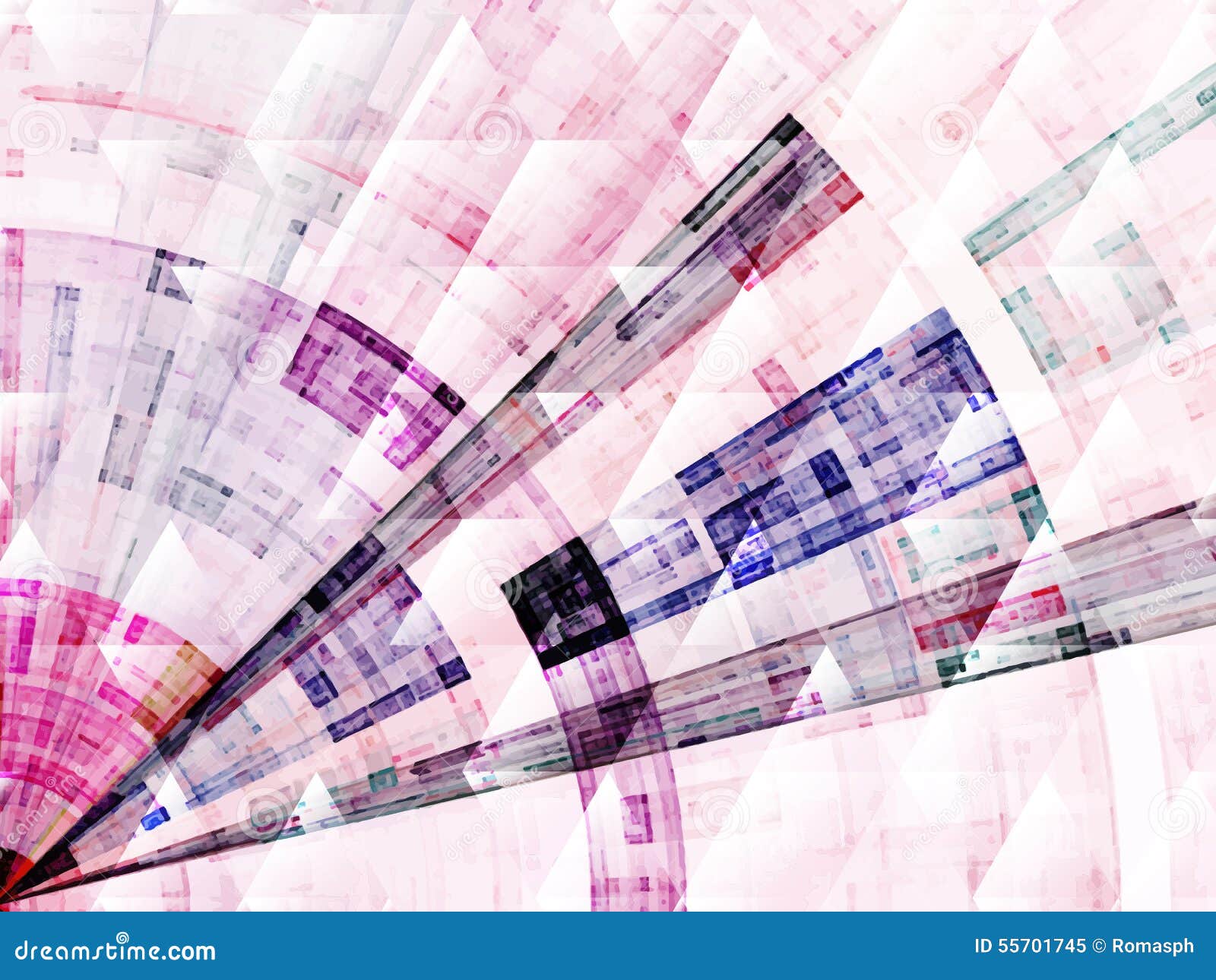 Composition of Abstract Radial Grid Stock Vector - Illustration of ...