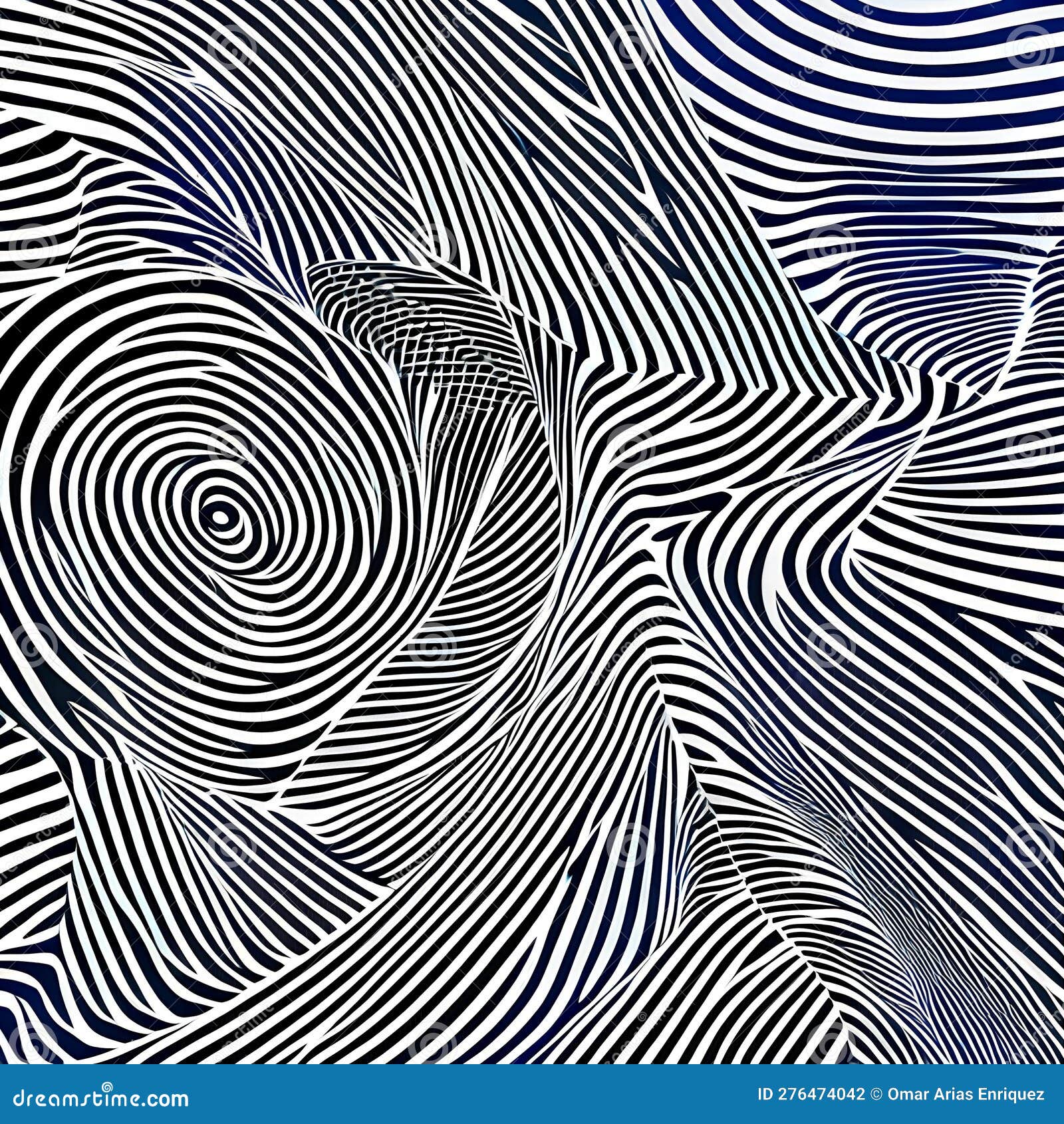 A Composition of Abstract Shapes and Patterns that Create an Optical ...