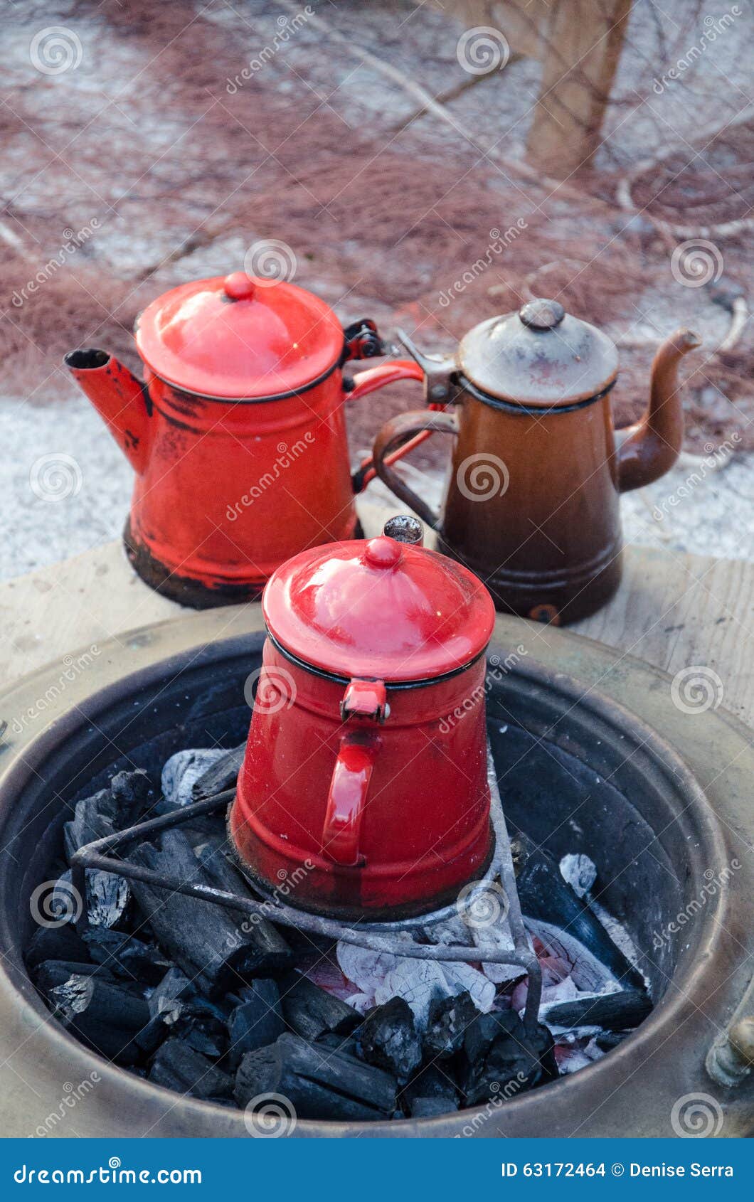 The Composition of the Ancient Household Utensils Stock Photo - Image ...