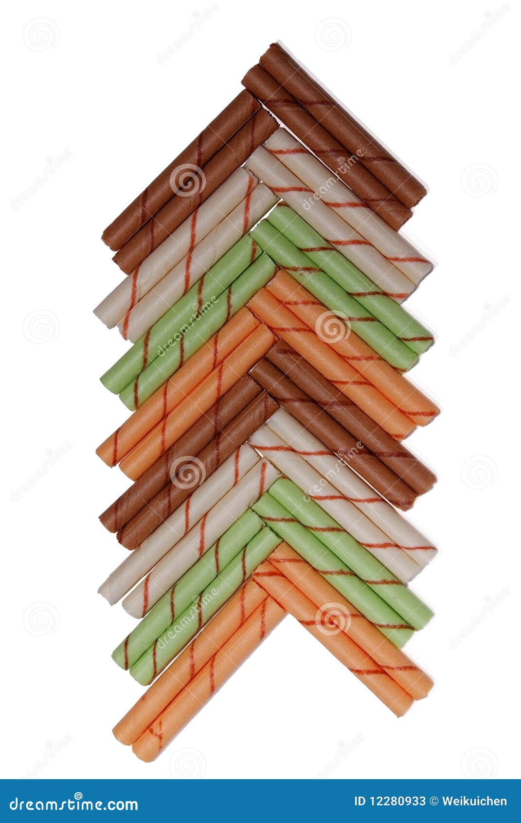 The Composition of Arrows with Egg Rolls Stock Image - Image of ...