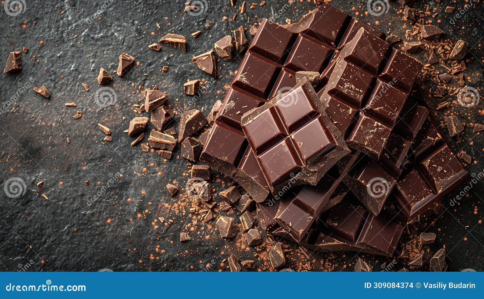 Composition of Bars and Pieces of Different Milk and Dark Chocolate ...
