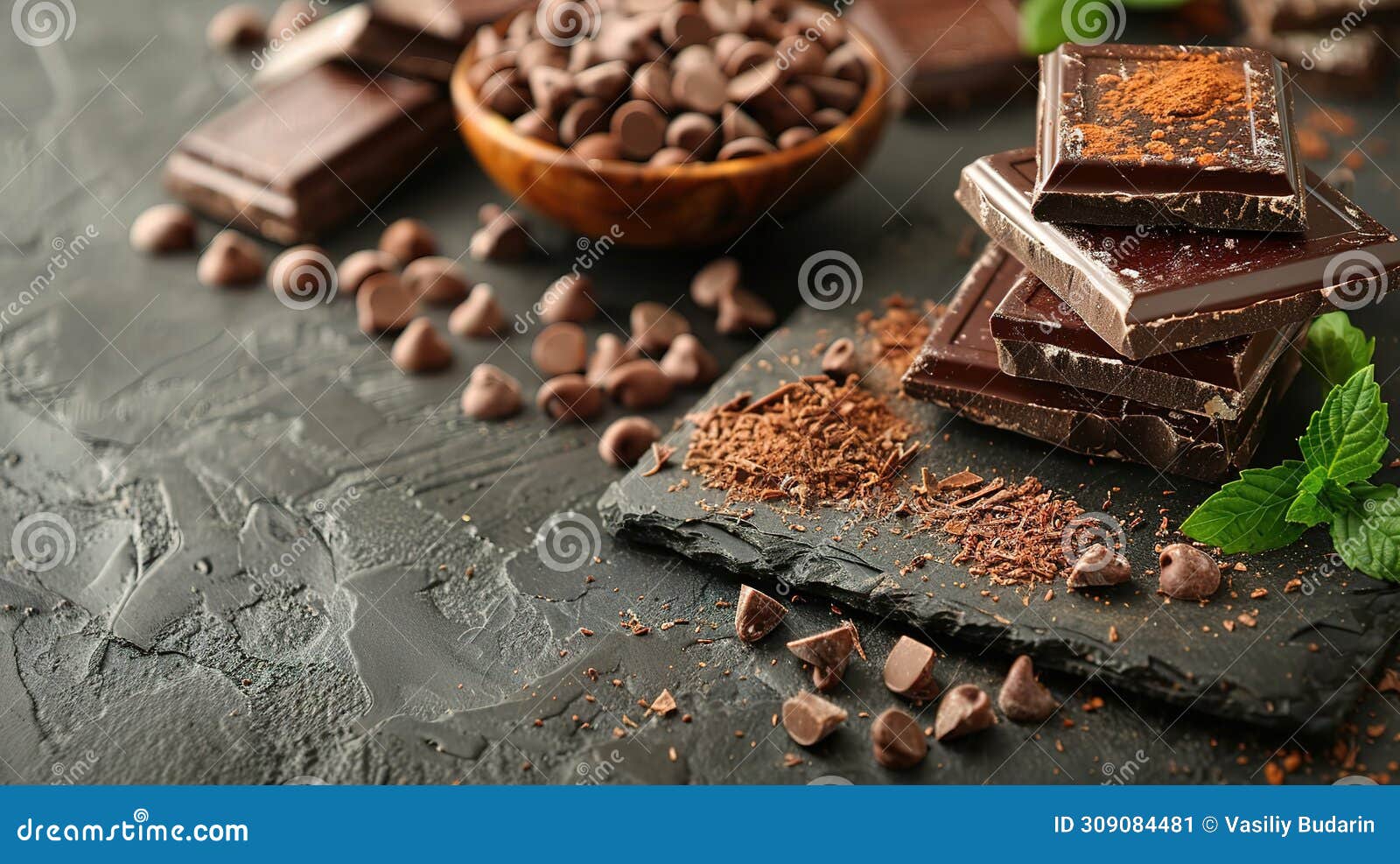 Composition of Bars and Pieces of Different Milk and Dark Chocolate ...