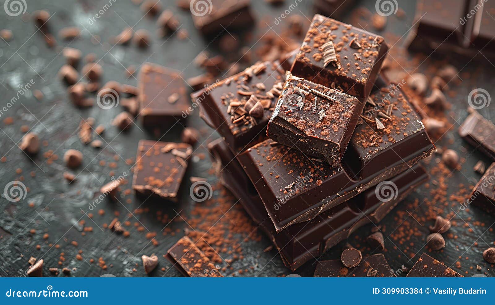 Composition of Bars and Pieces of Different Milk and Dark Chocolate ...