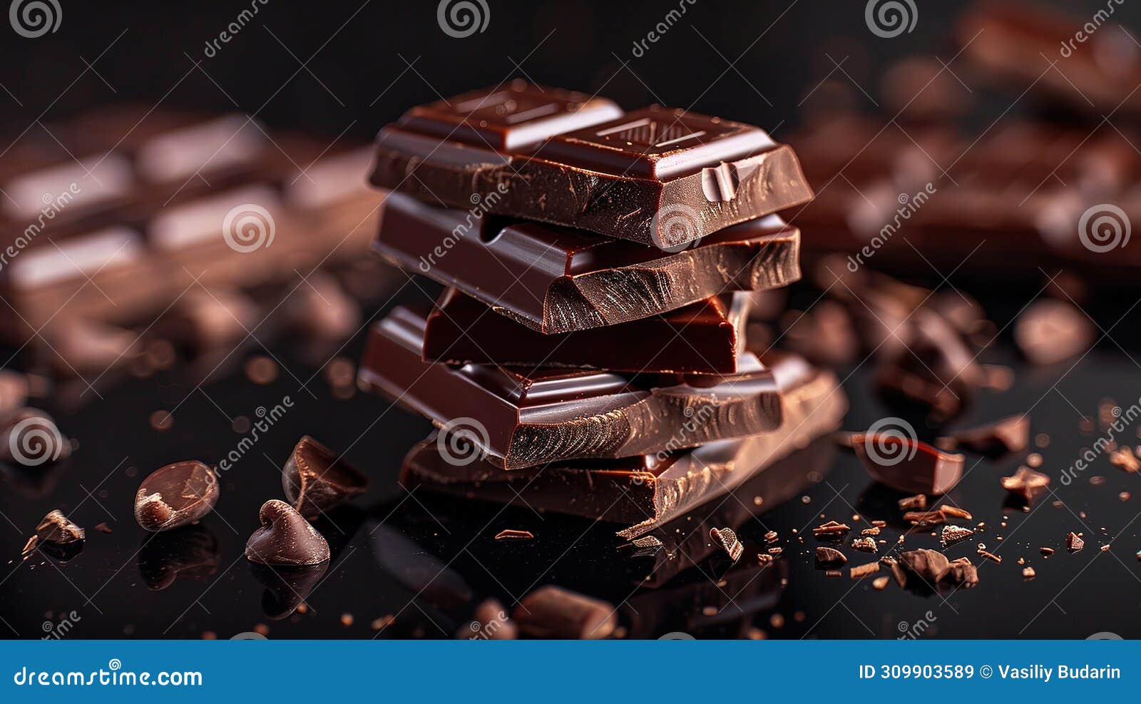 Composition of Bars and Pieces of Different Milk and Dark Chocolate ...