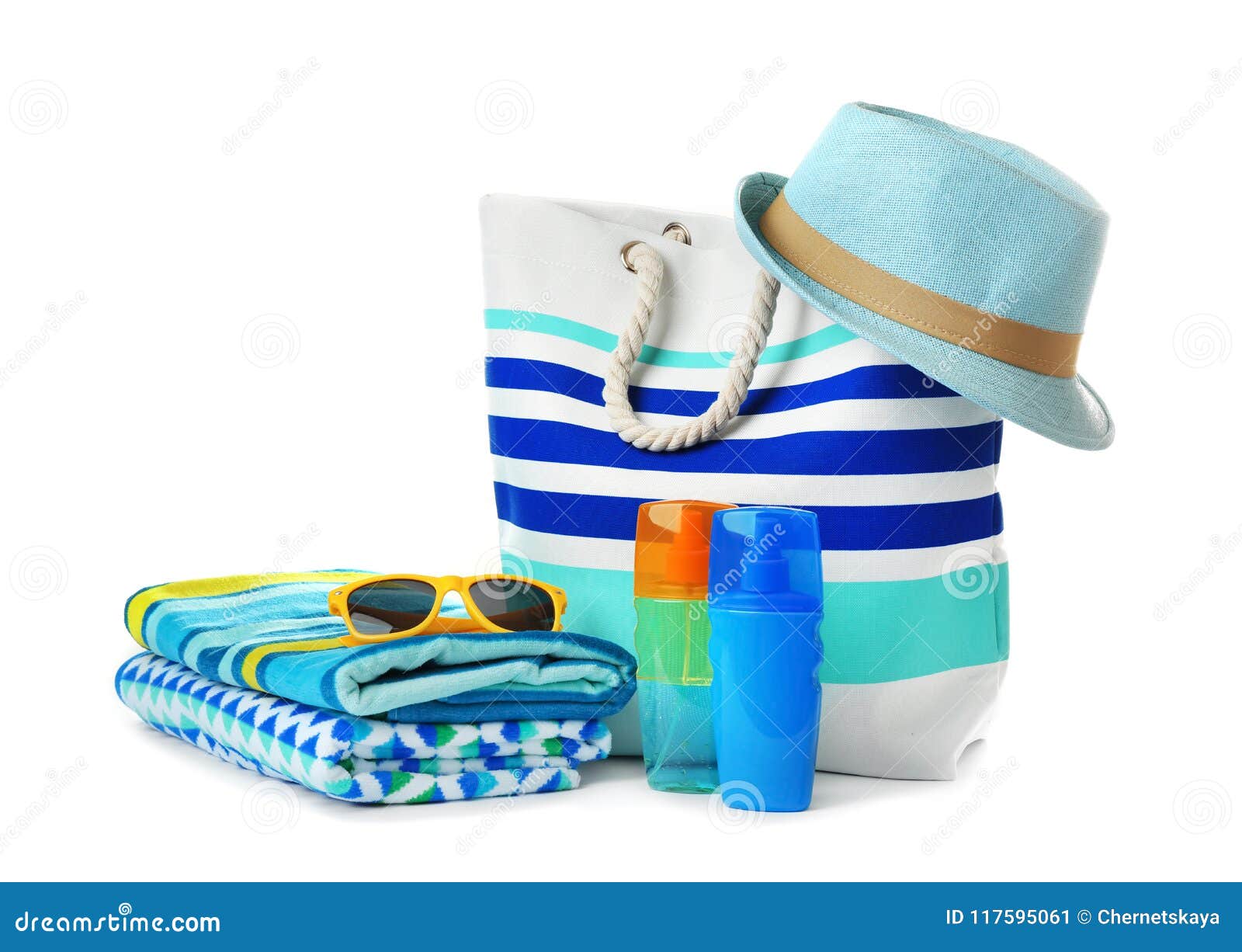 Composition with Beach Objects Stock Image - Image of tropical, objects ...