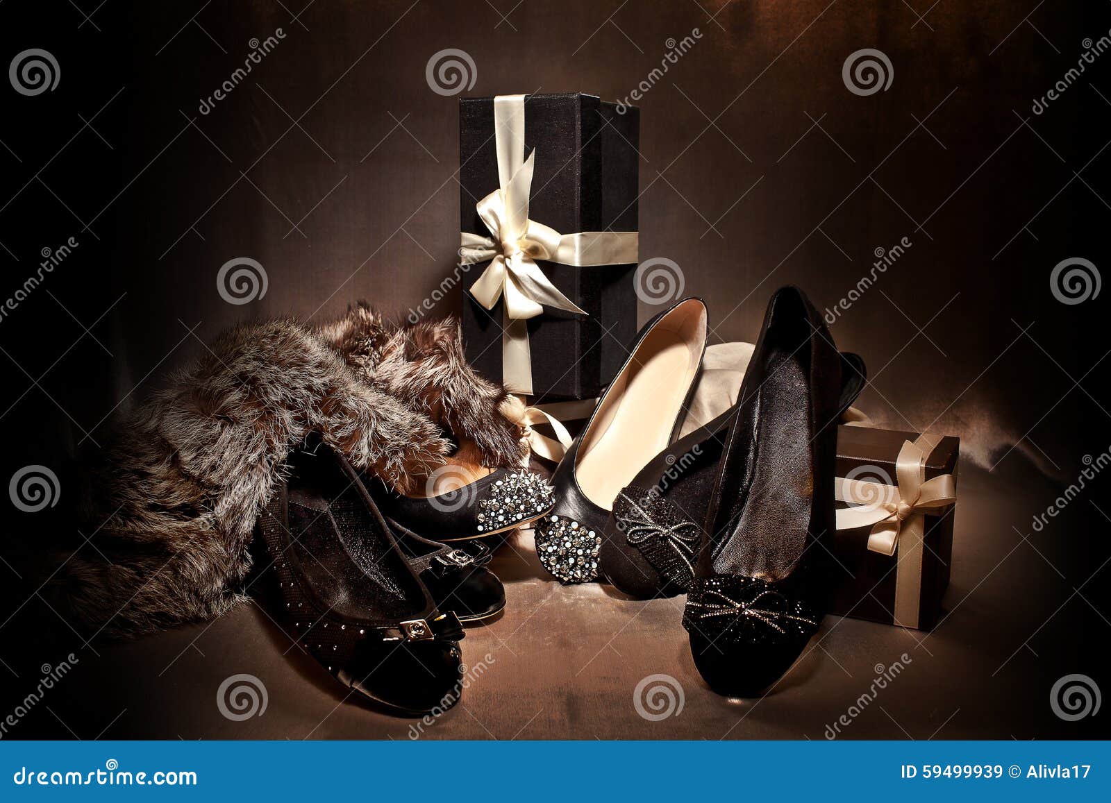 Composition Black Classy Shoes Stock Image - Image of luxury, fashion ...