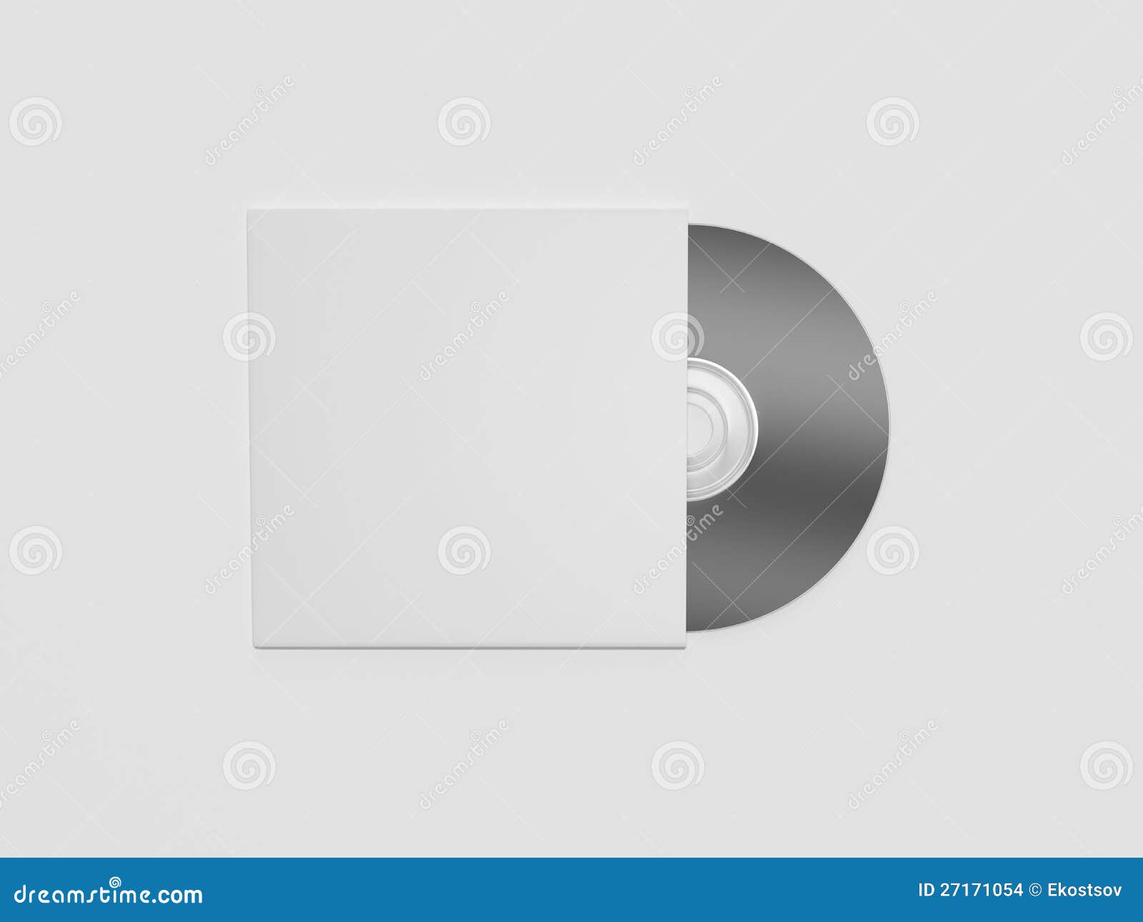 Composition with Blank and Compact Disk Stock Illustration ...