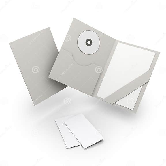 Composition of Blank Folders. Welcomepack Stock Illustration ...
