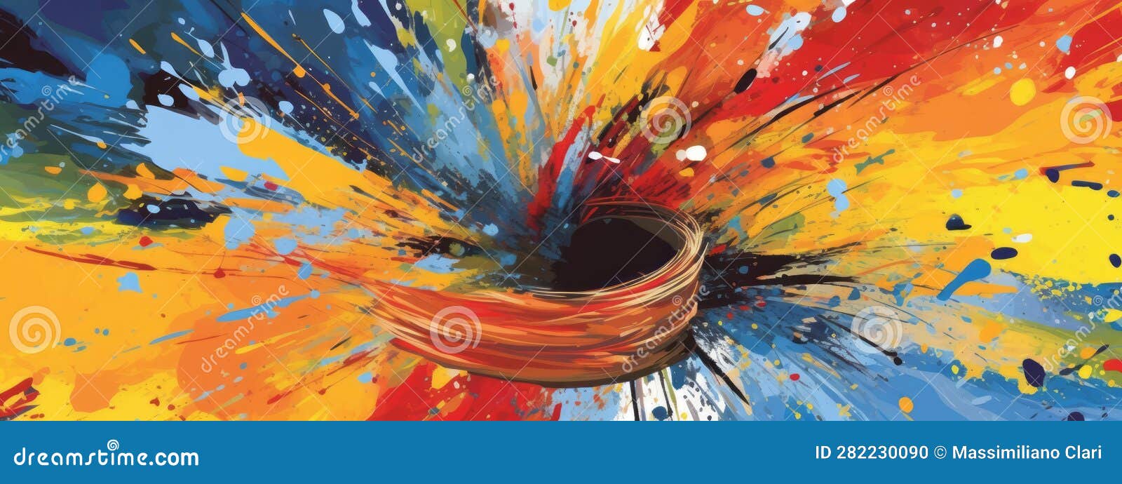 A Composition of Bold and Expressive Paint Strokes or Brushstrokes ...