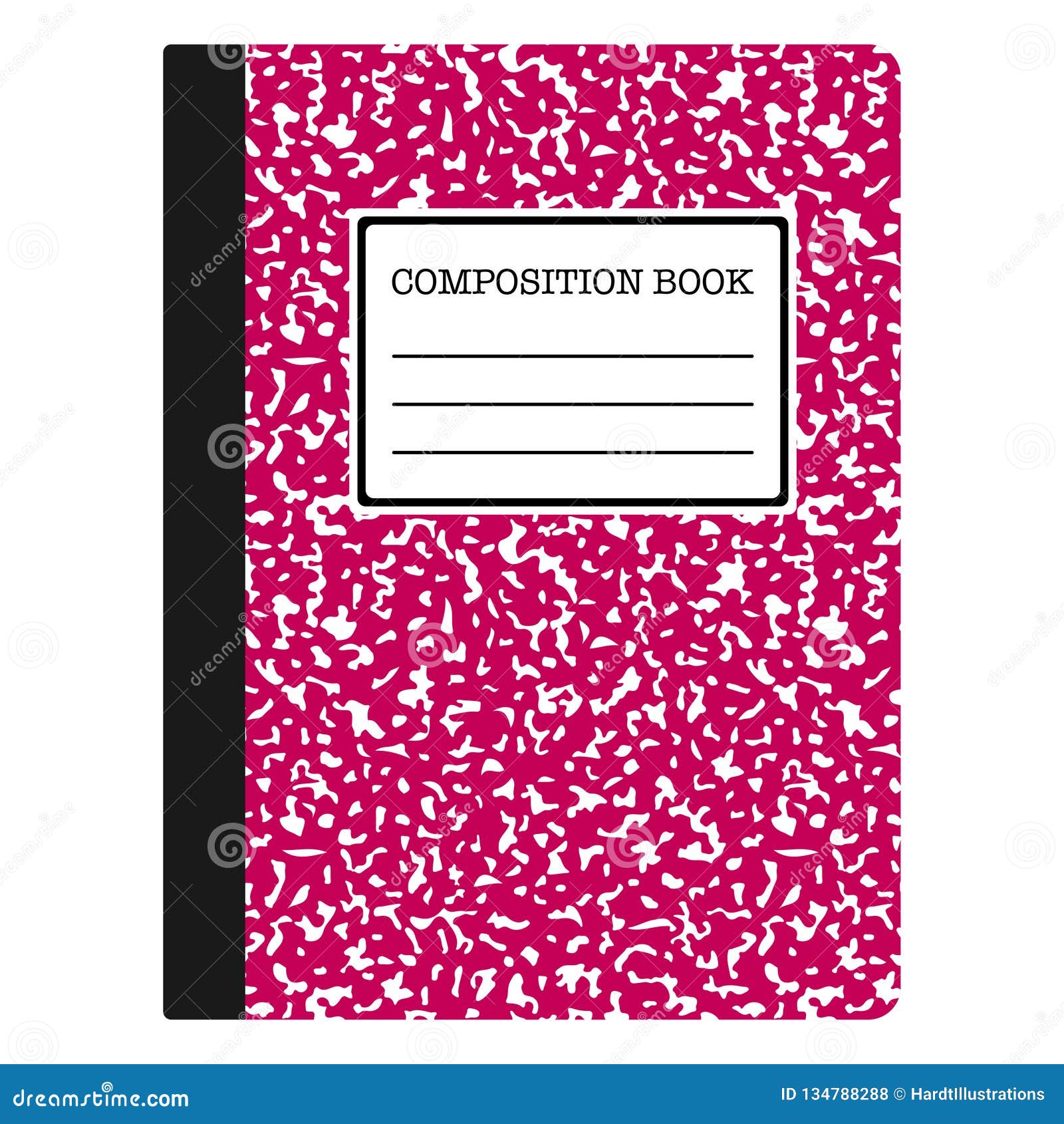 Composition Book stock vector. Illustration of copy - 134788288
