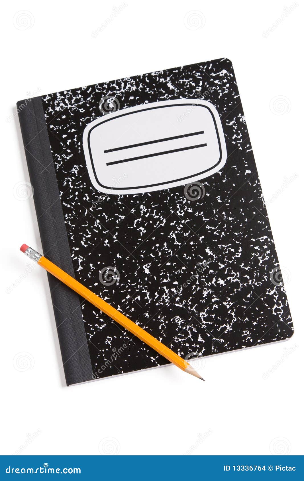 Composition Book and Pencil Stock Photo - Image of essay, assignment ...