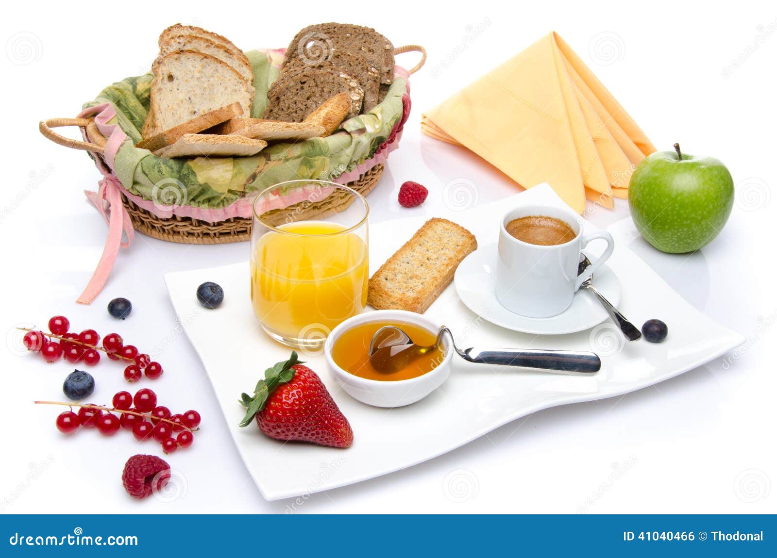 Composition of a breakfast stock photo. Image of honey - 41040466