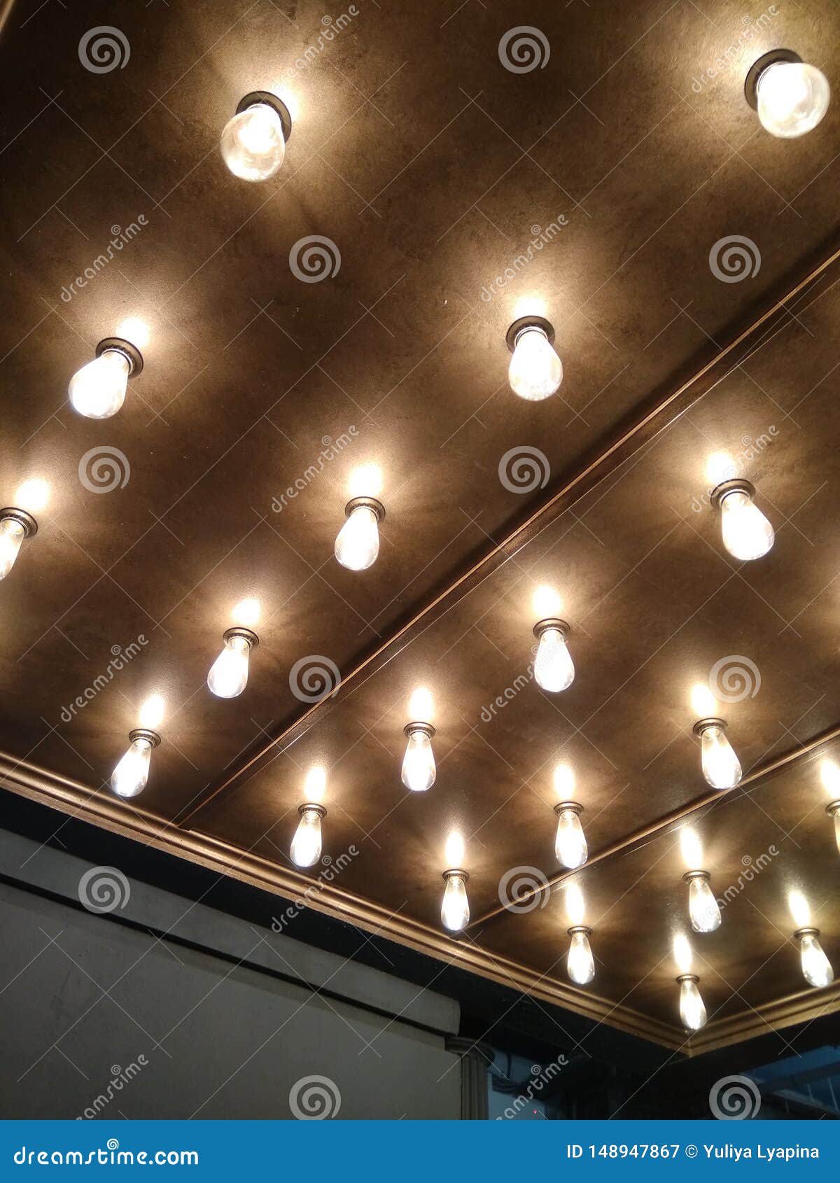 Composition of Bulbs, Warm Yellow Light Stock Image - Image of attracts ...