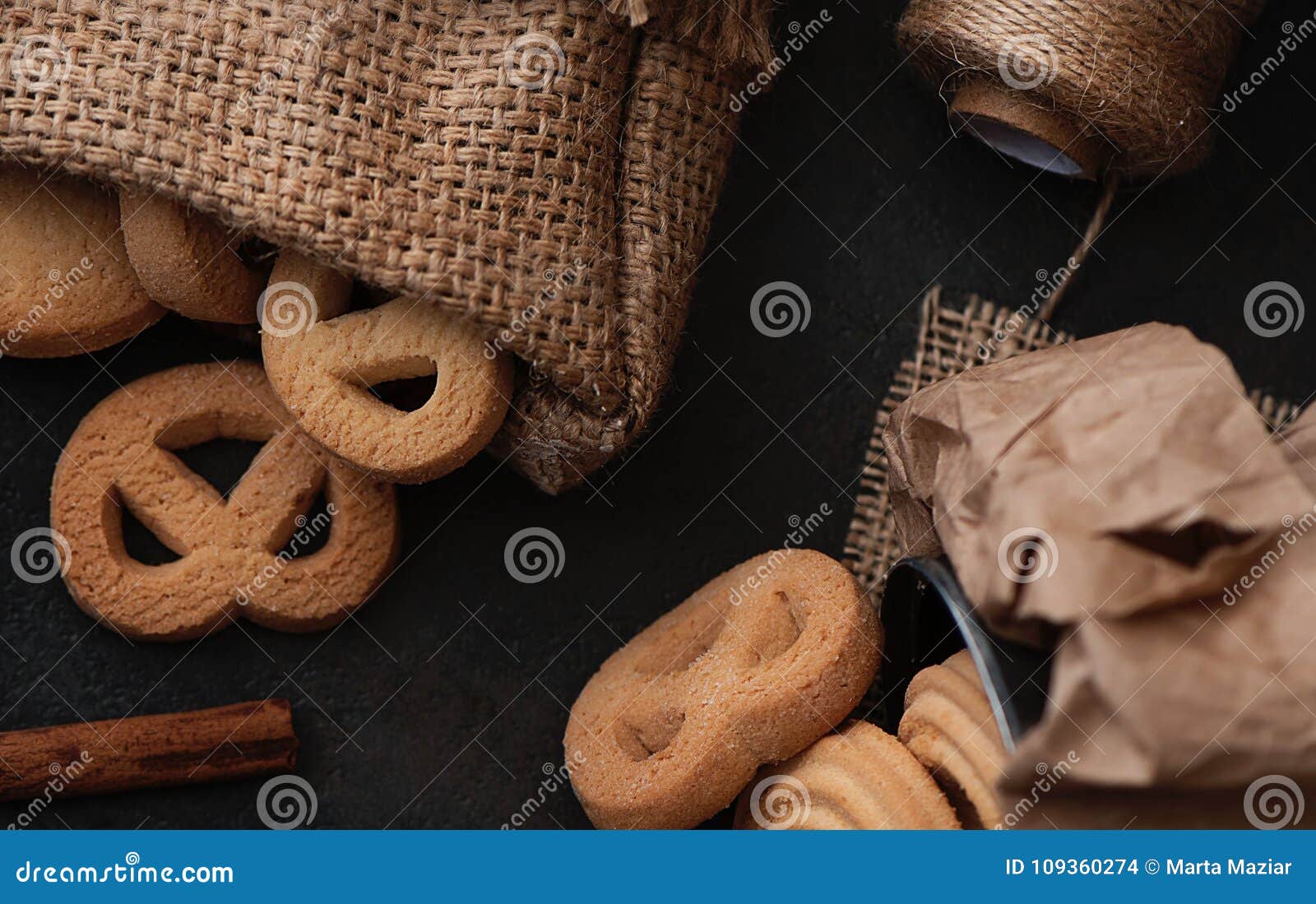 Composition of Cookies is on the Table Stock Photo - Image of crisp ...