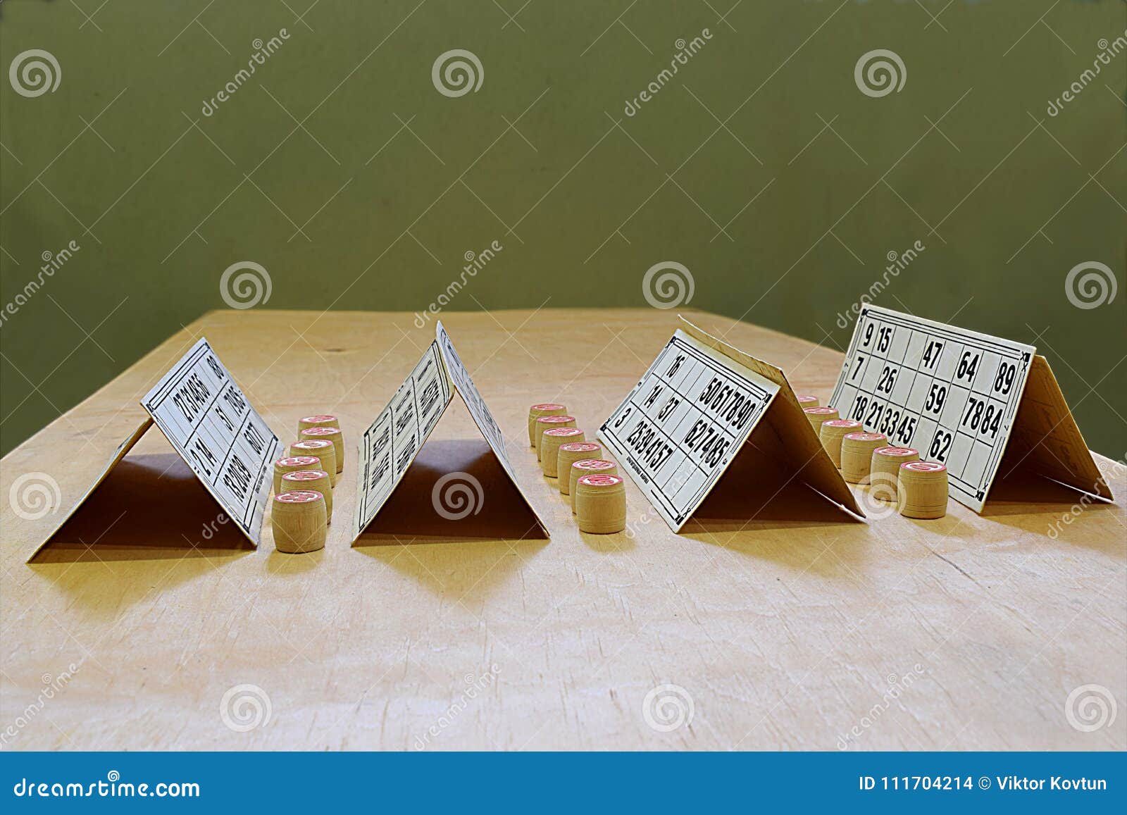 Composition of Cards and Lotto Chips. Stock Photo - Image of cards ...