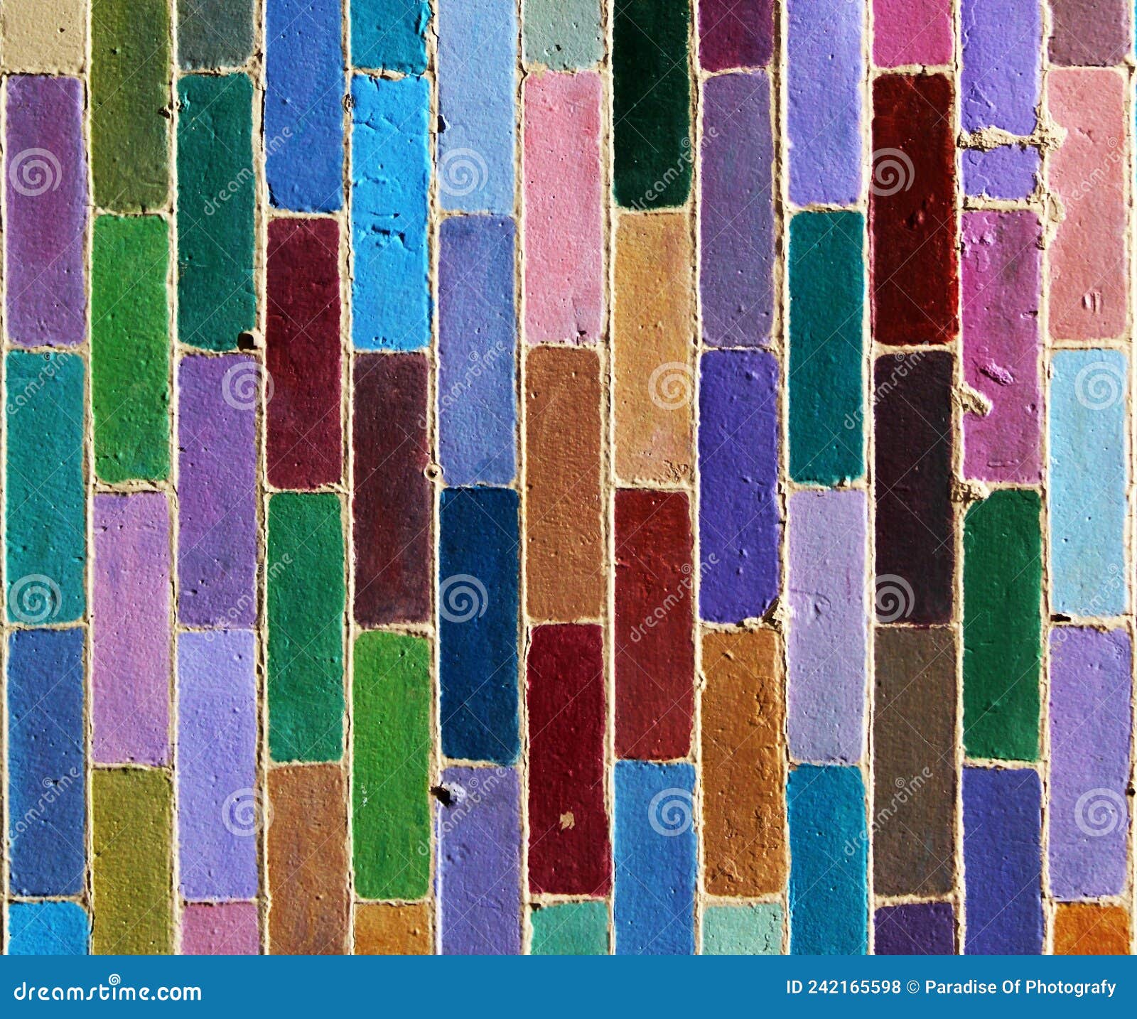 Ceramic Bricks in Different Colors Stock Photo - Image of pattern ...