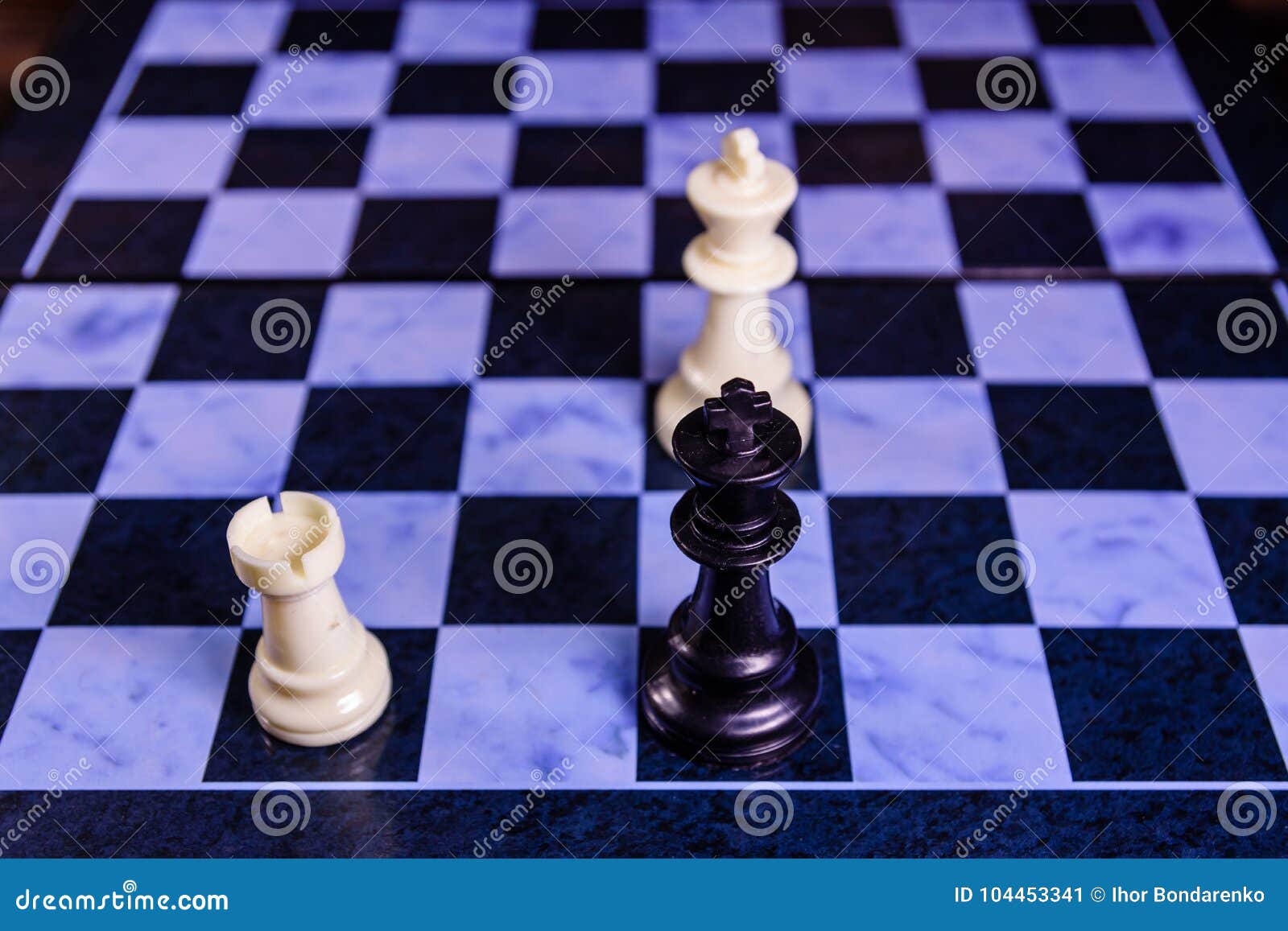 Composition of the Chess Pieces on a Chess Board Stock Image - Image of ...