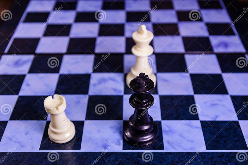 Composition of the Chess Pieces on a Chess Board Stock Image - Image of ...