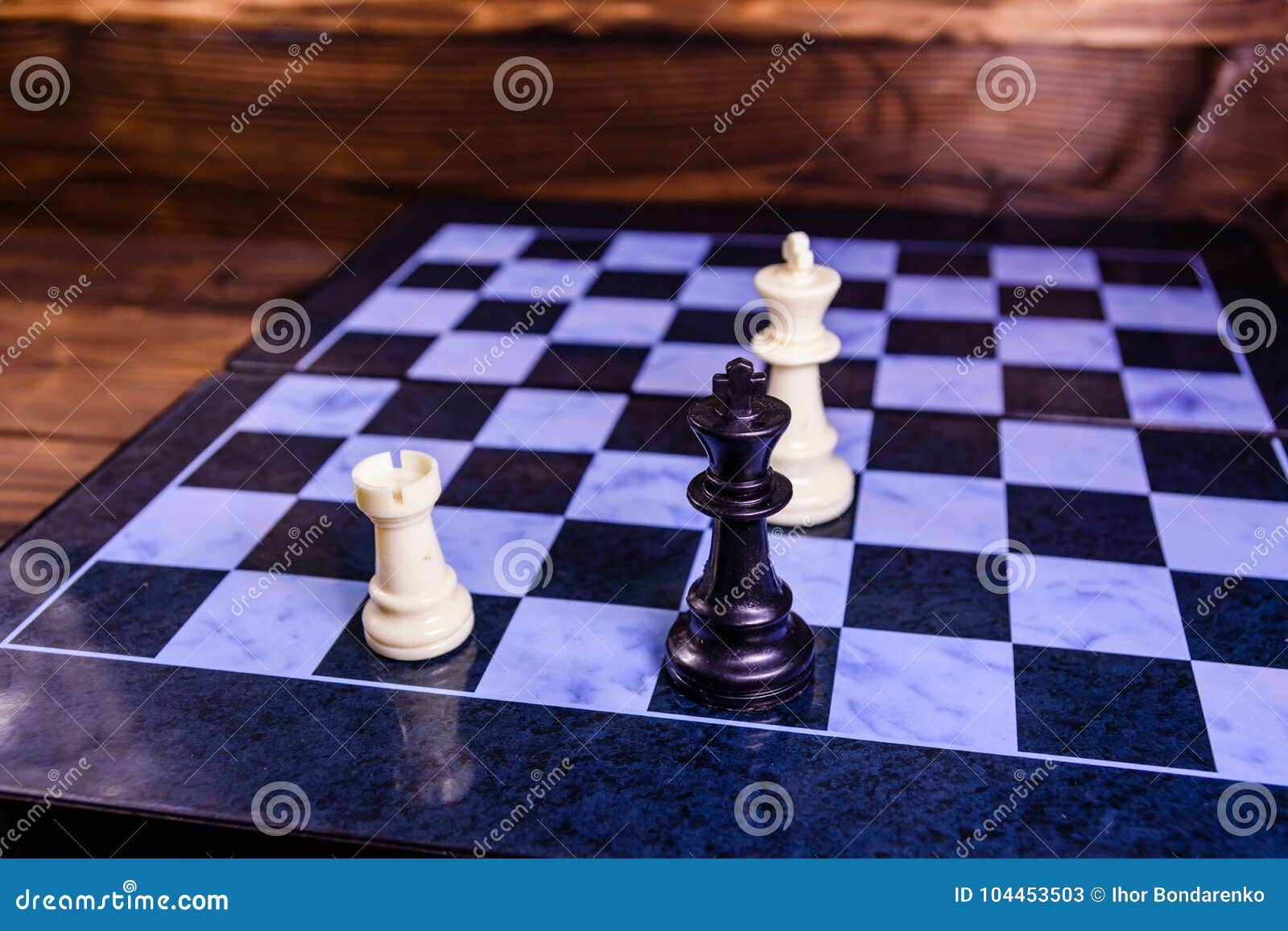 Composition of the Chess Pieces on a Chess Board Stock Image - Image of ...