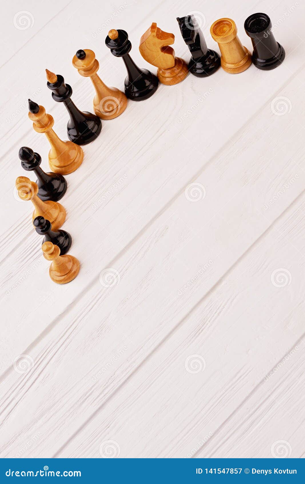Composition of Chess Pieces, Top View. Stock Image - Image of idea ...