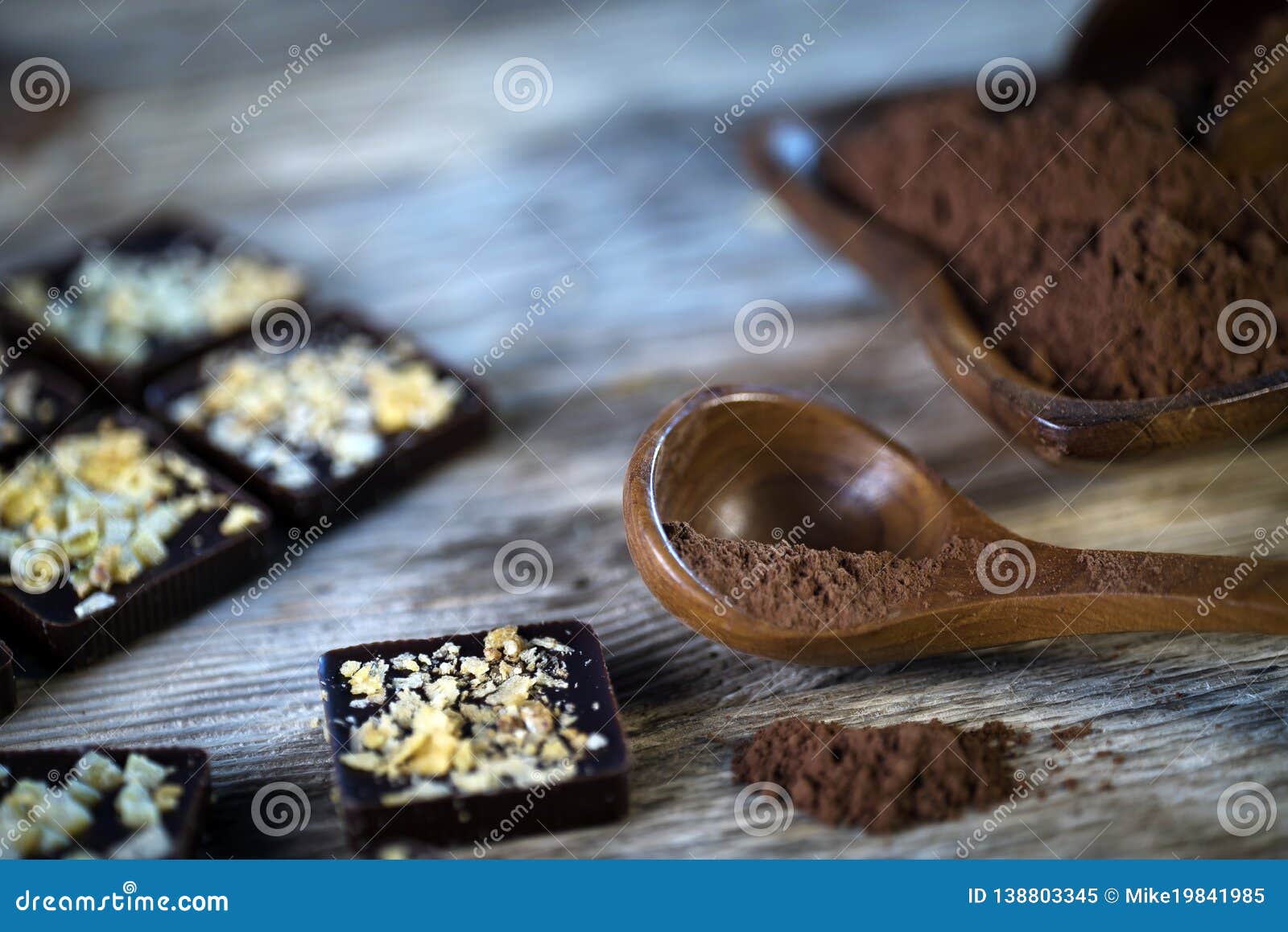 Composition of Chocolate Made at Home Stock Image - Image of dark ...