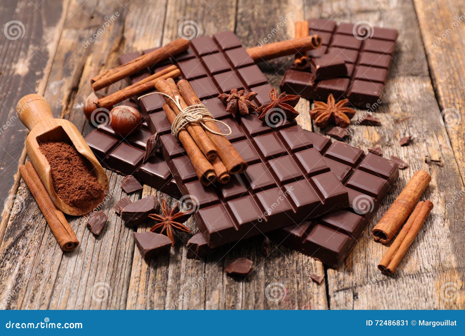 Composition chocolate stock image. Image of cinnamon - 72486831