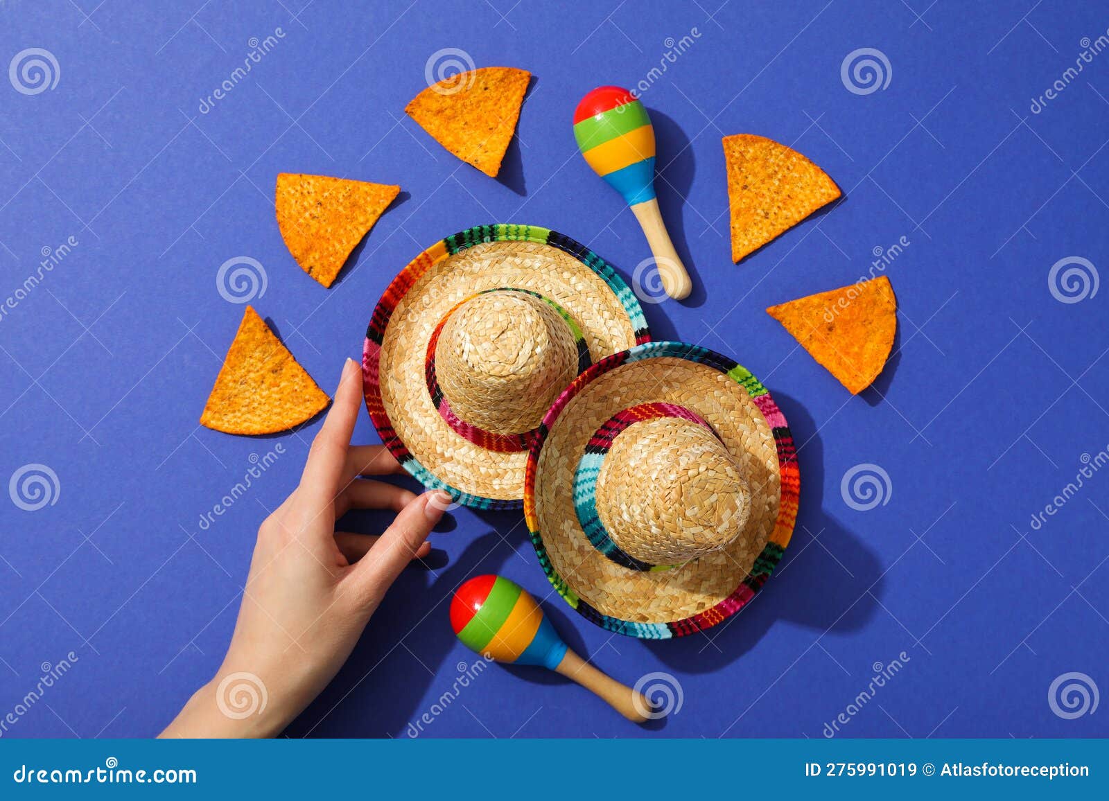 Composition for Cinco De Mayo Concept, Top View Stock Image - Image of ...