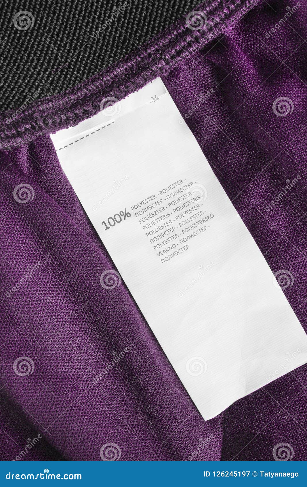 Composition clothes label stock image. Image of fashion - 126245197